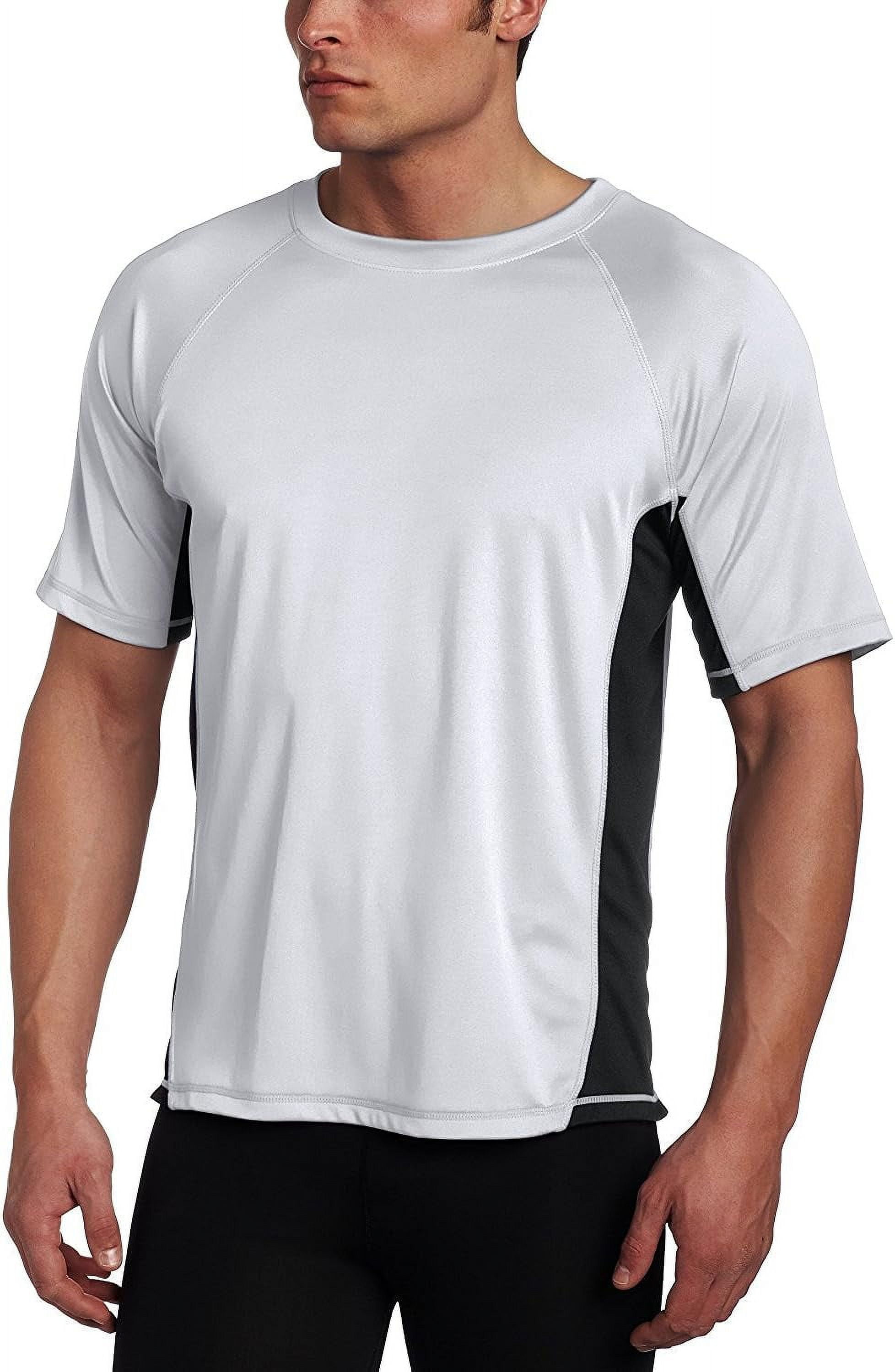 Loose Fit UPF 50+ Men's Rashguard Swim Shirts - Walmart.com