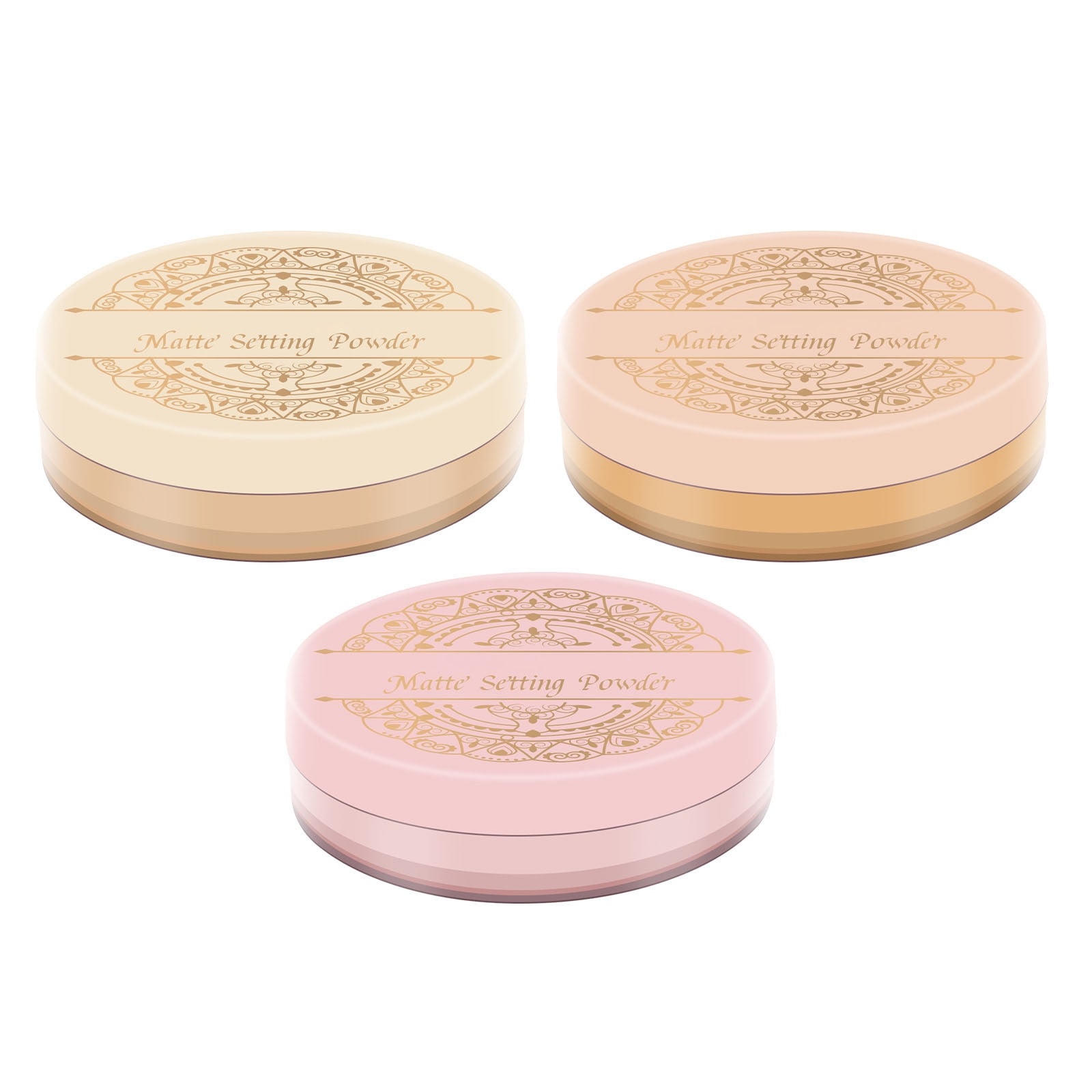 Loose Fixing Powder in 3 Colors, Blends Naturally with Skin to Set ...