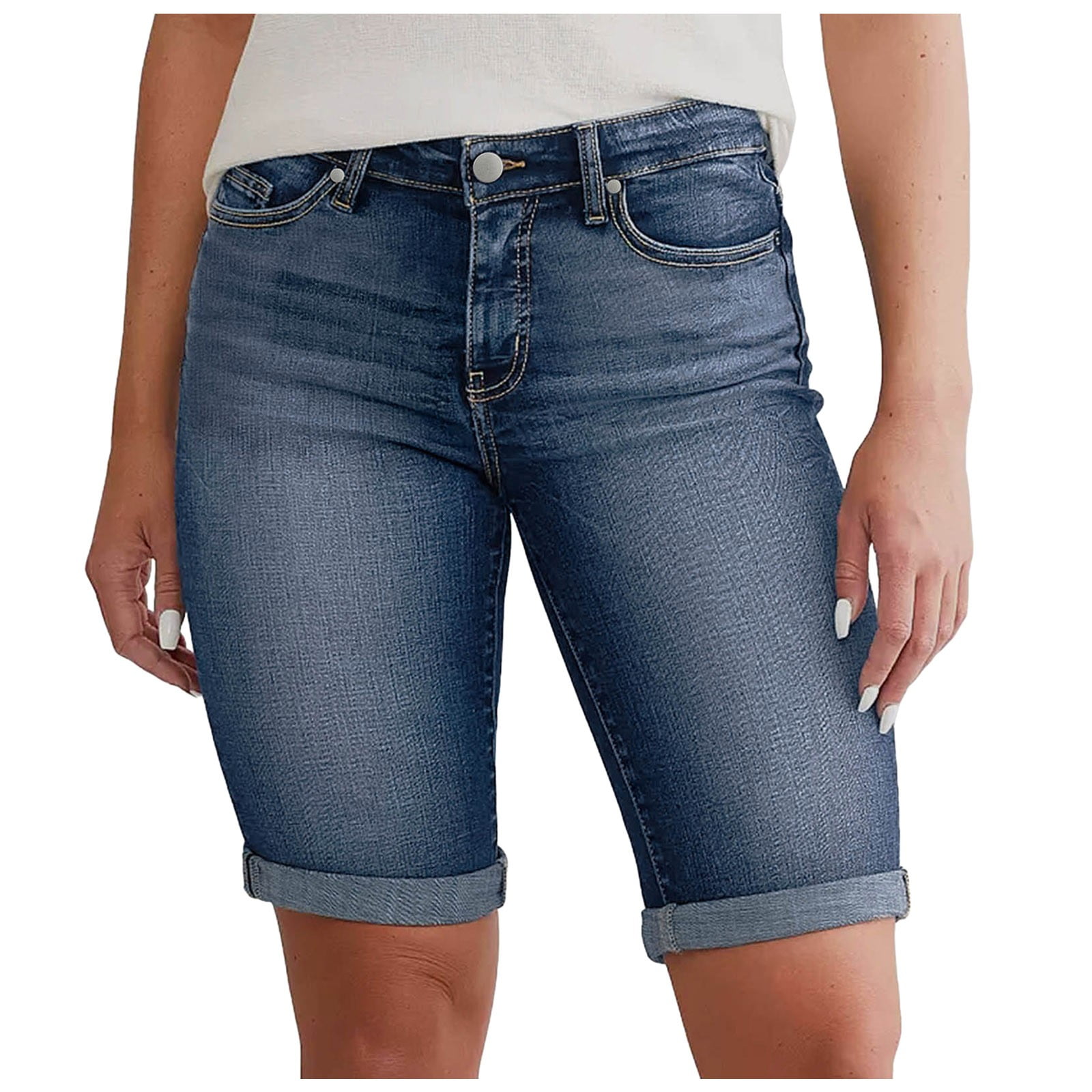 Loose Jeans Women Ladies Short Sexy Jean Slim Hole Short Pant With ...