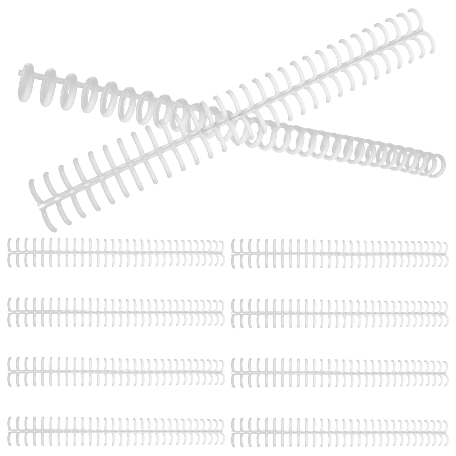 Loose Leaf Binder Clips Book Rings Coil Exquisite Notebook Spiral White ...