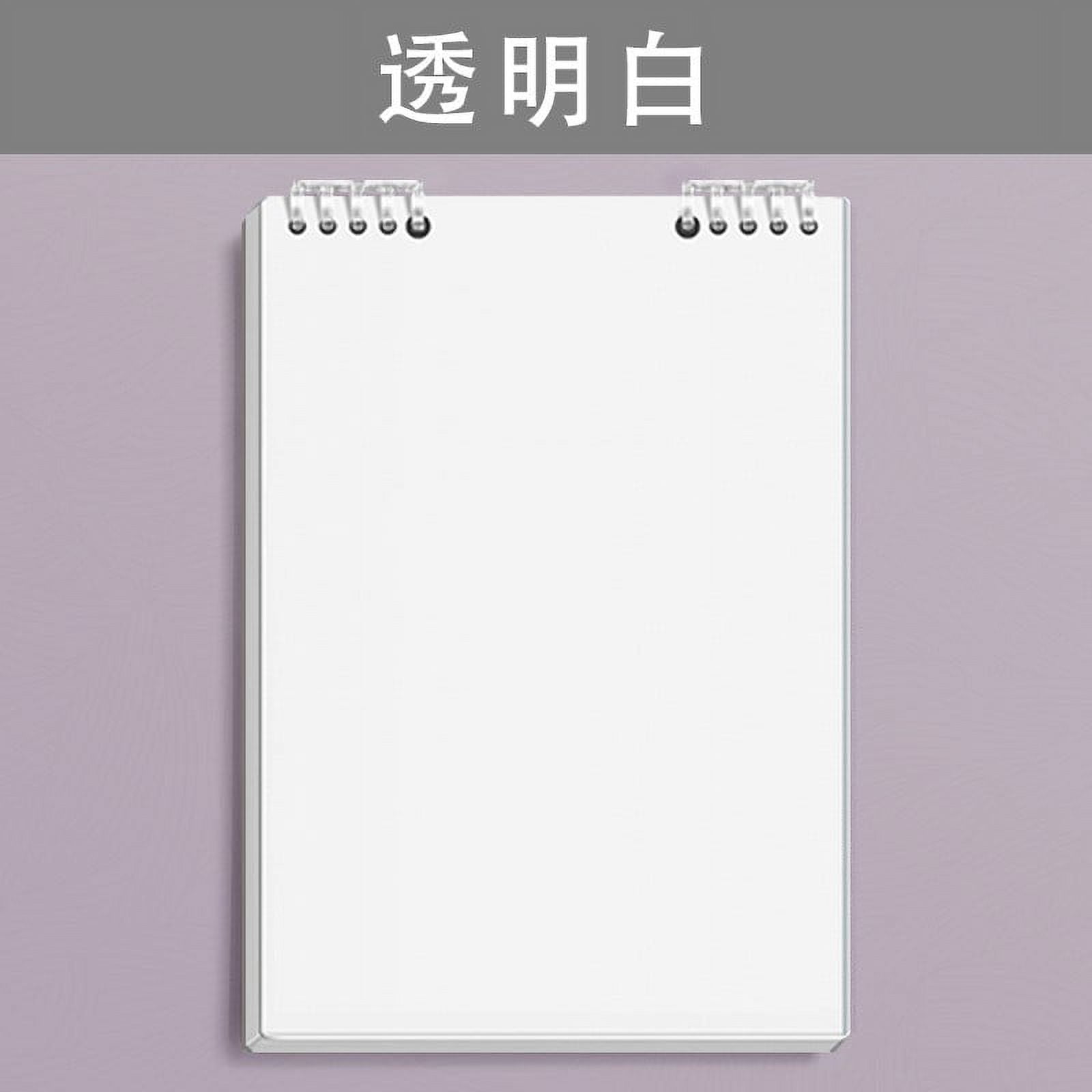 Loose Leaf Binder Notebook, A5 Size, Transparent Cover, for Note Taking ...