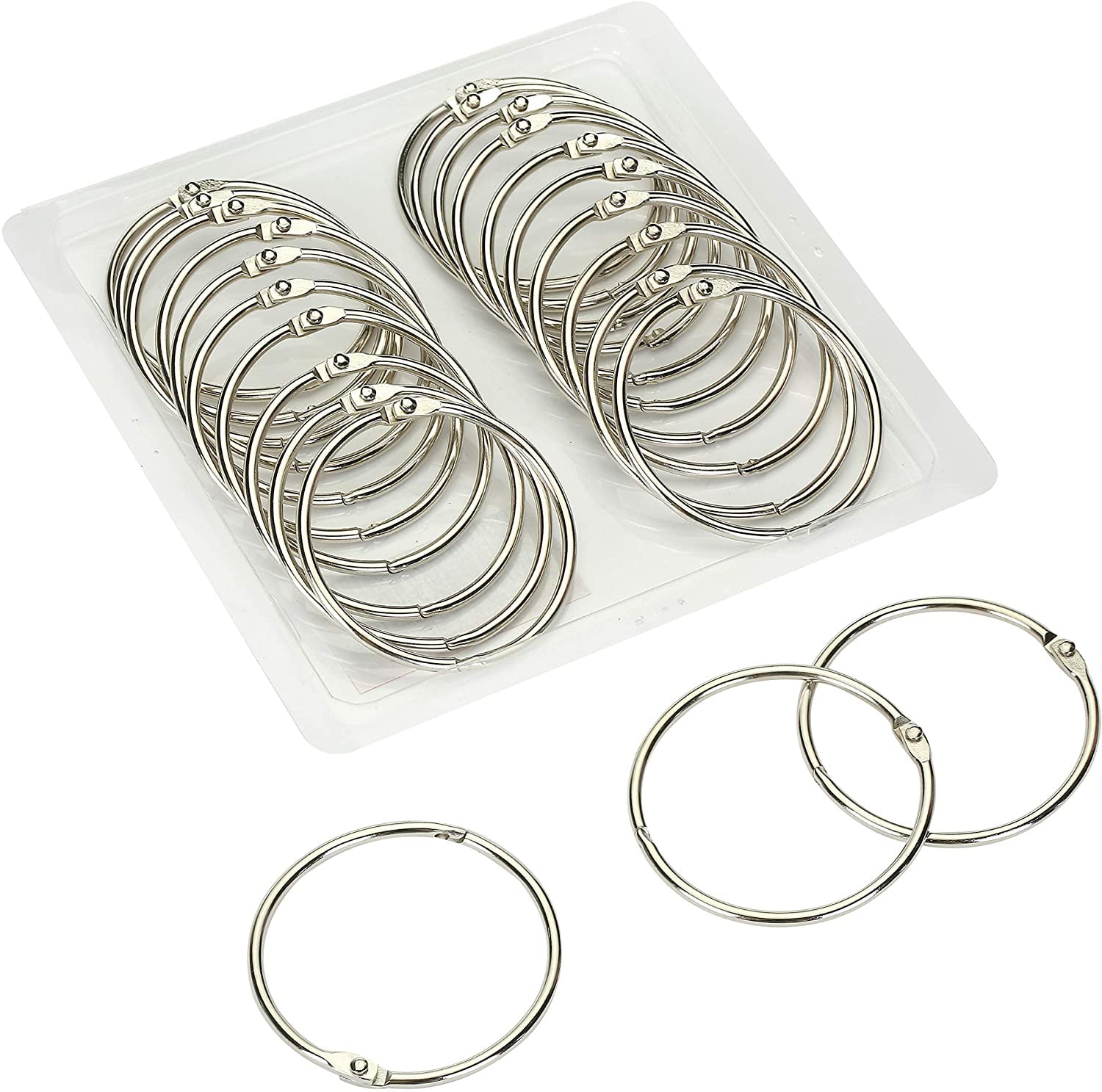 - Loose Leaf Binder Ring, 20 Pack, 2 Inch, Binder Rings, Book Rings ...