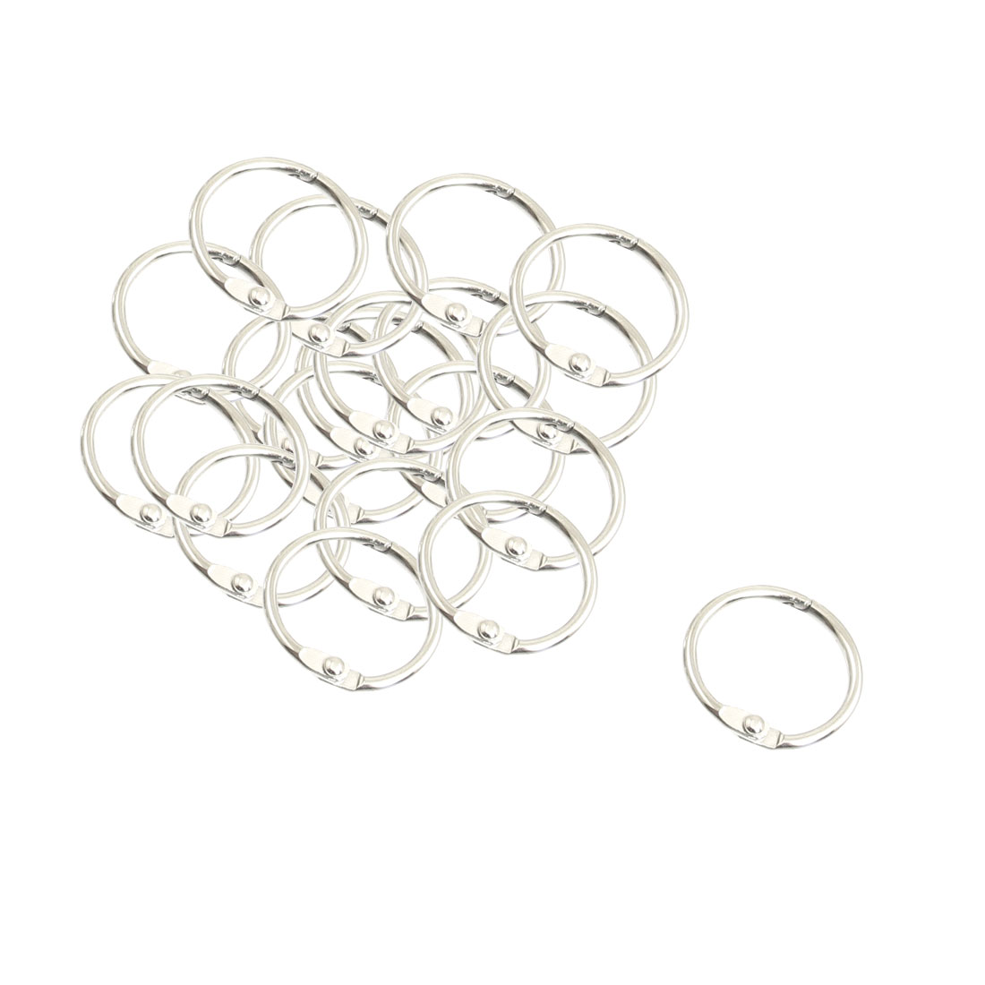 6 Pcs Loose Leaf Binder Rings 2 Inches, Metal Home Office Book Rings ...