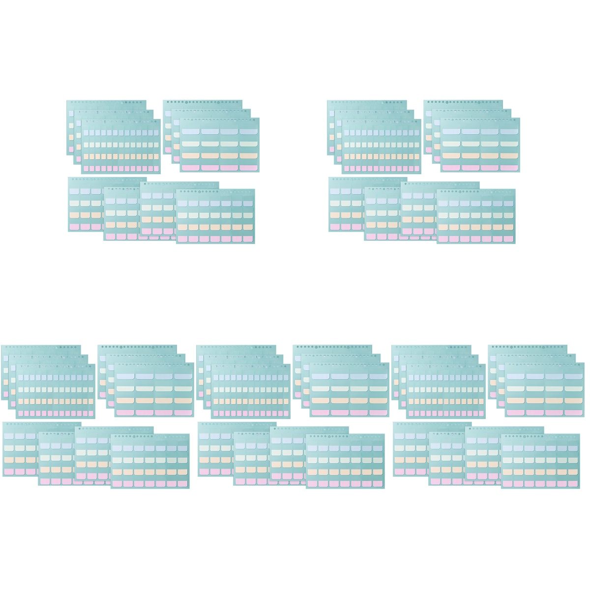 Loose Leaf Index Label 1580 Pcs School Sticky Tabs Multi-function Flags ...