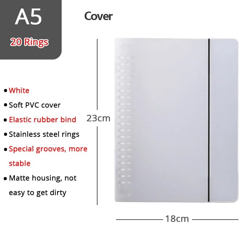 Loose Leaf Notebook A5/B5/A4 Ring Binder Dairy Paper Refill 60 Sheets ...