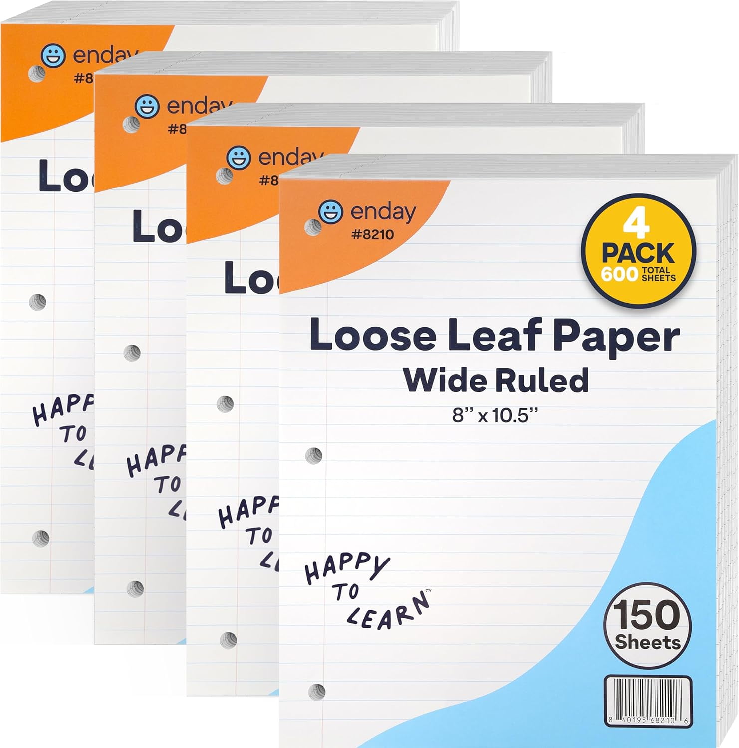 Loose Leaf Paper Wide Ruled Notebook Paper, 8" x 10.5" Filler Paper ...