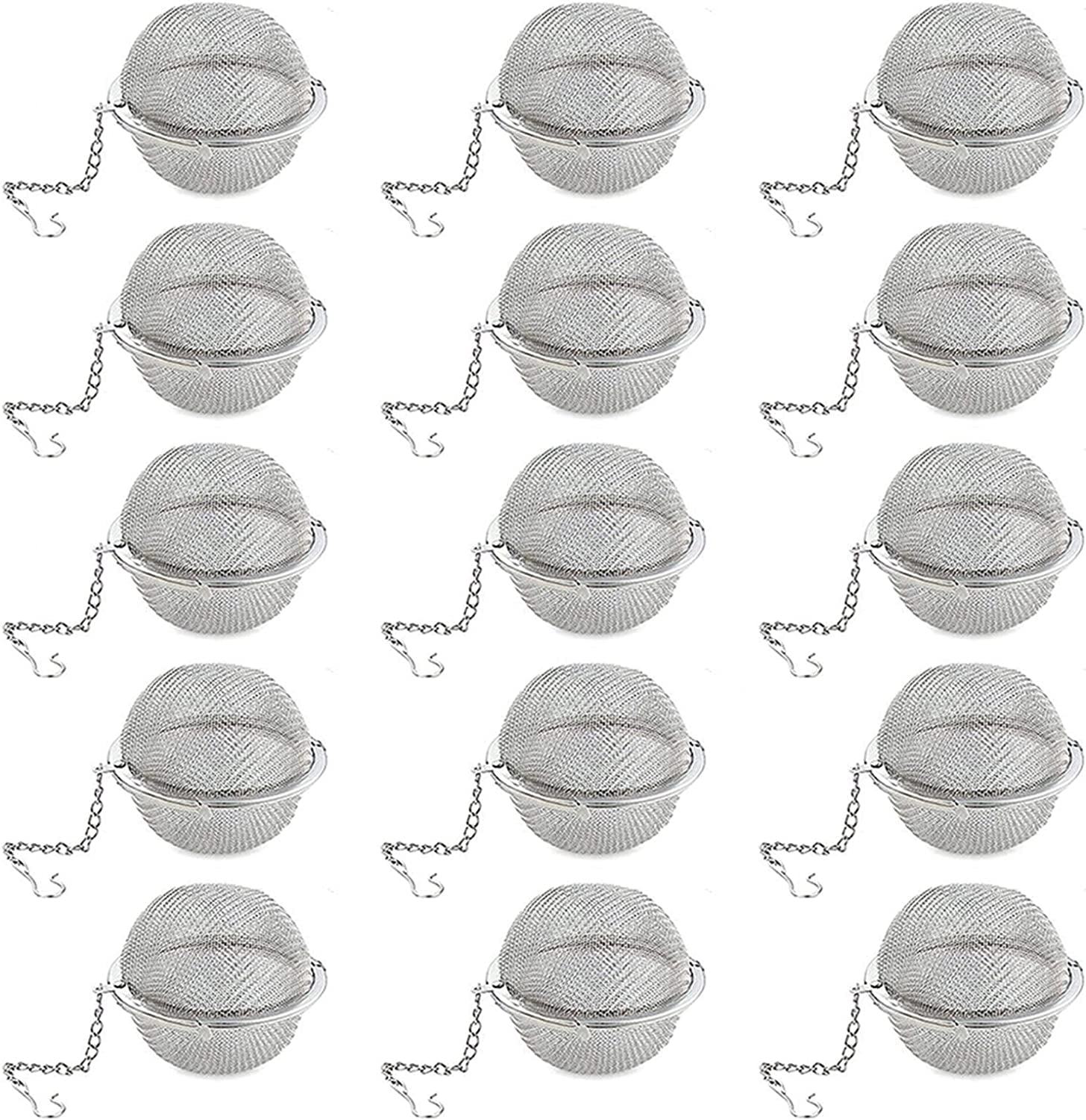 Loose Leaf Tea Steeper,15Pcs Tea Ball Infusers for Loose Tea,Extra Fine ...