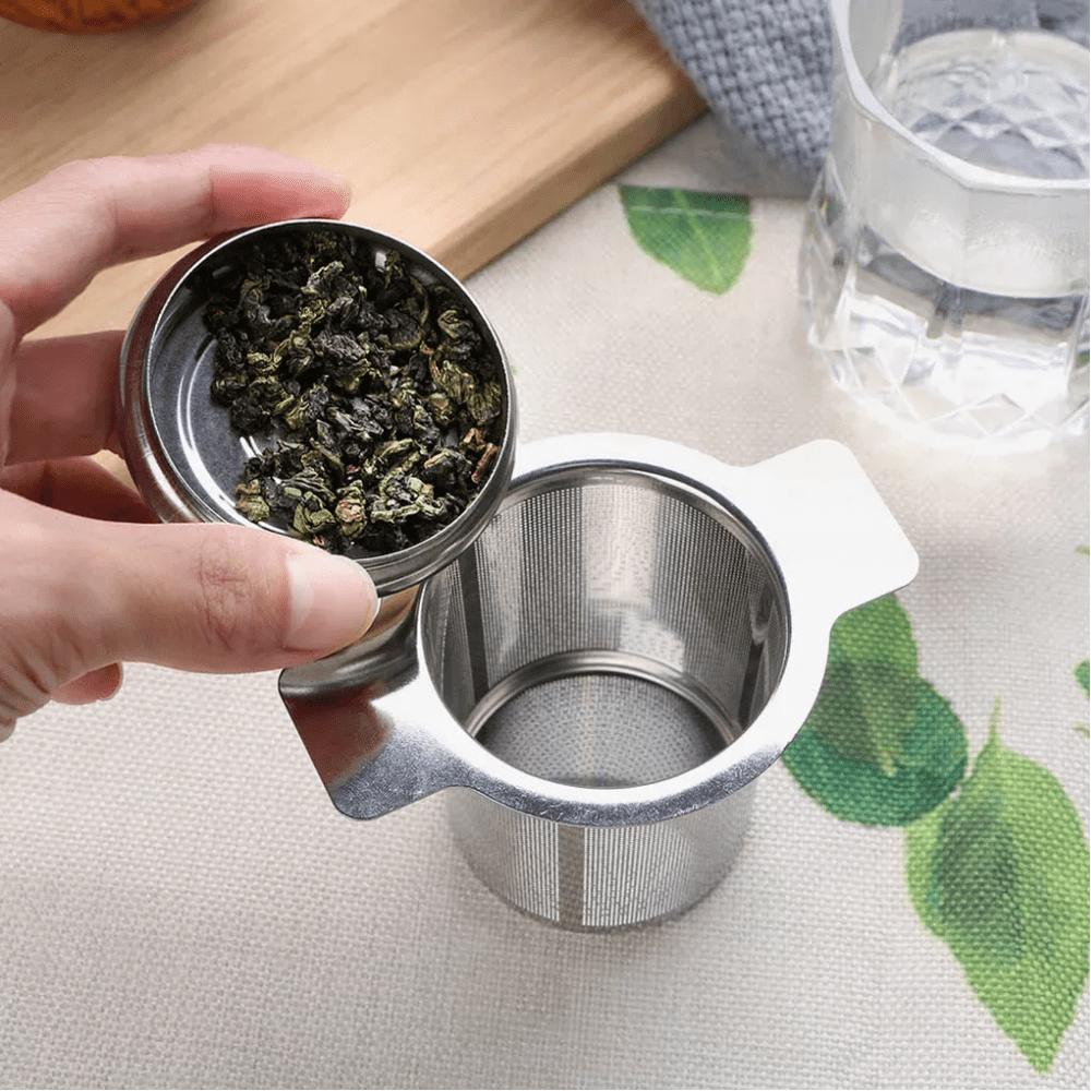 Stainless Steel Tea Infuser, Loose Leaf Steeper with Double Handles ...