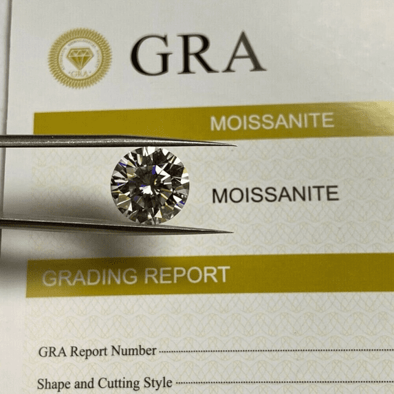 Loose Moissanite Round Stones, GRA Certified Stones, D VVS1 Stones ...
