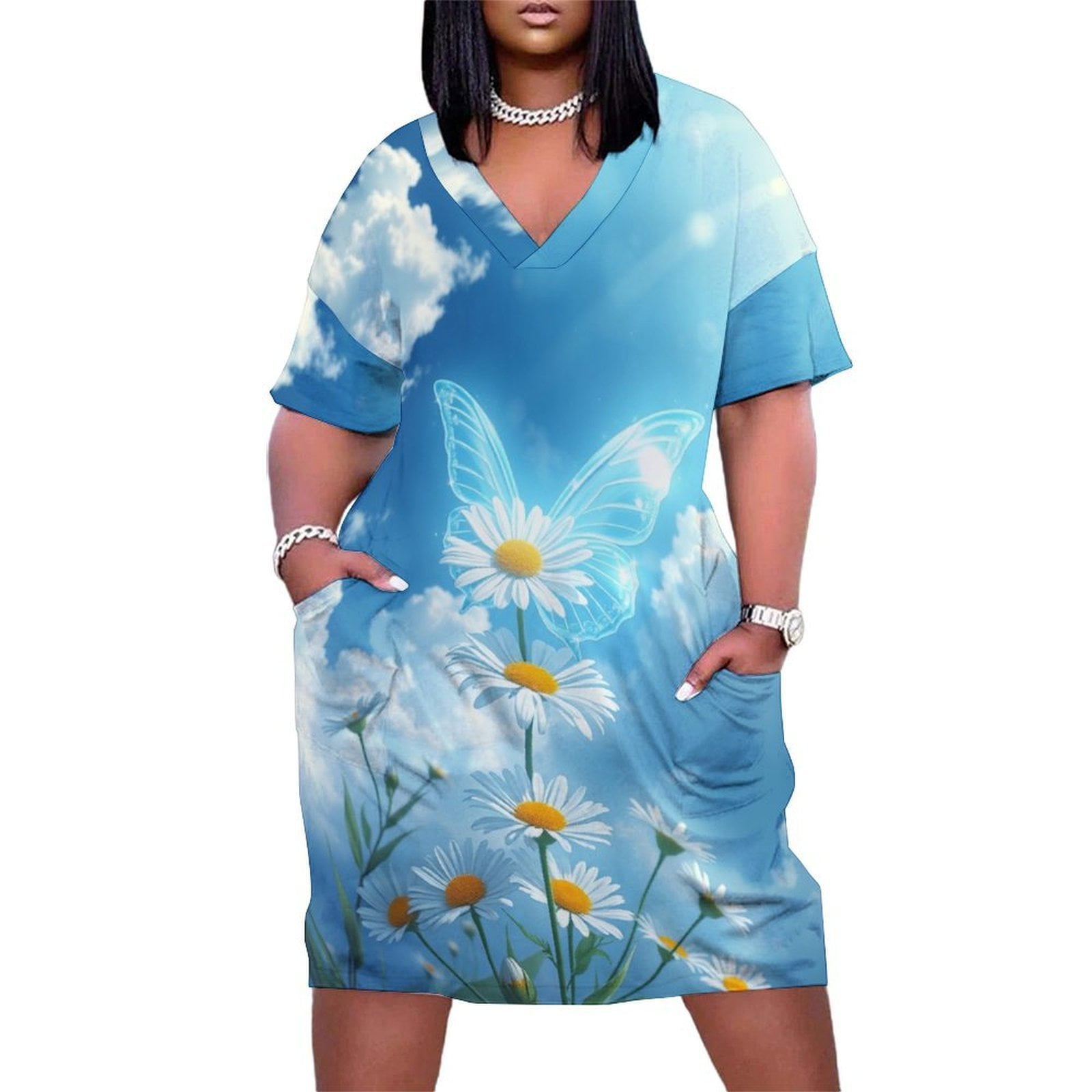 Loose Pocket Dress Daisy Dresses for Woman Dresses for Woman 2025 - Walmart.com