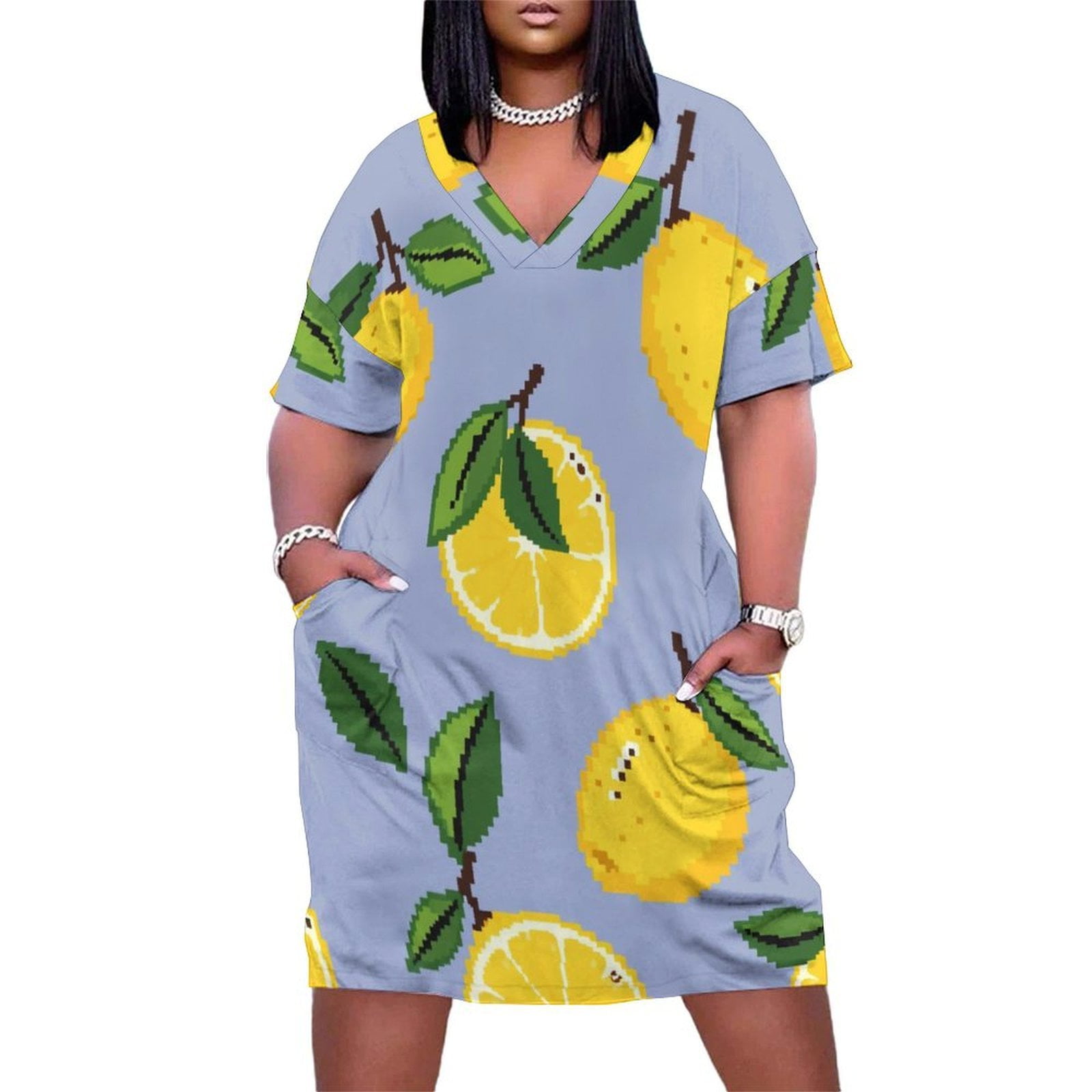 Loose Pocket Dress Delicious Lemon Dresses for Woman Dresses for Woman ...