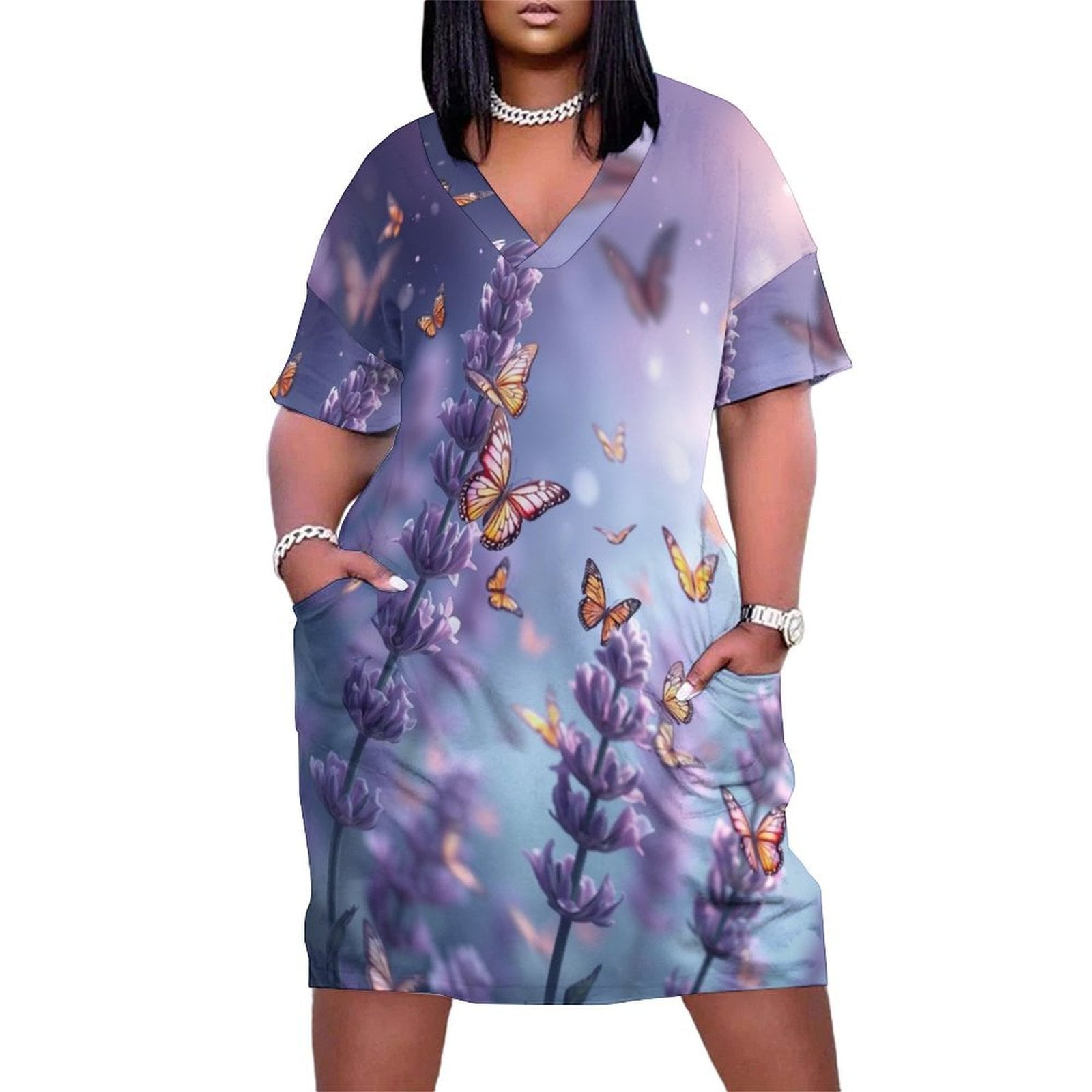 Loose Pocket Dress Lavender Dresses for Woman Dresses for Woman 2025 - Walmart.com