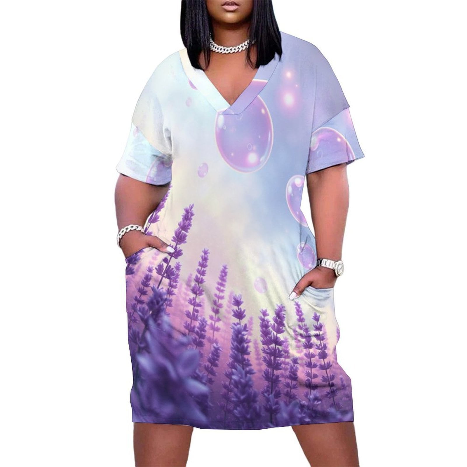 Loose Pocket Dress Lavender Dresses for Woman Dresses for Woman 2025 - Walmart.com