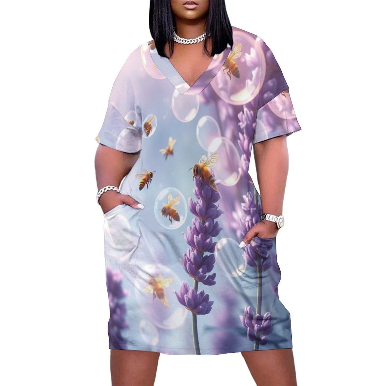 Loose Pocket Dress Lavender Dresses for Woman Dresses for Woman 2025 - Walmart.com