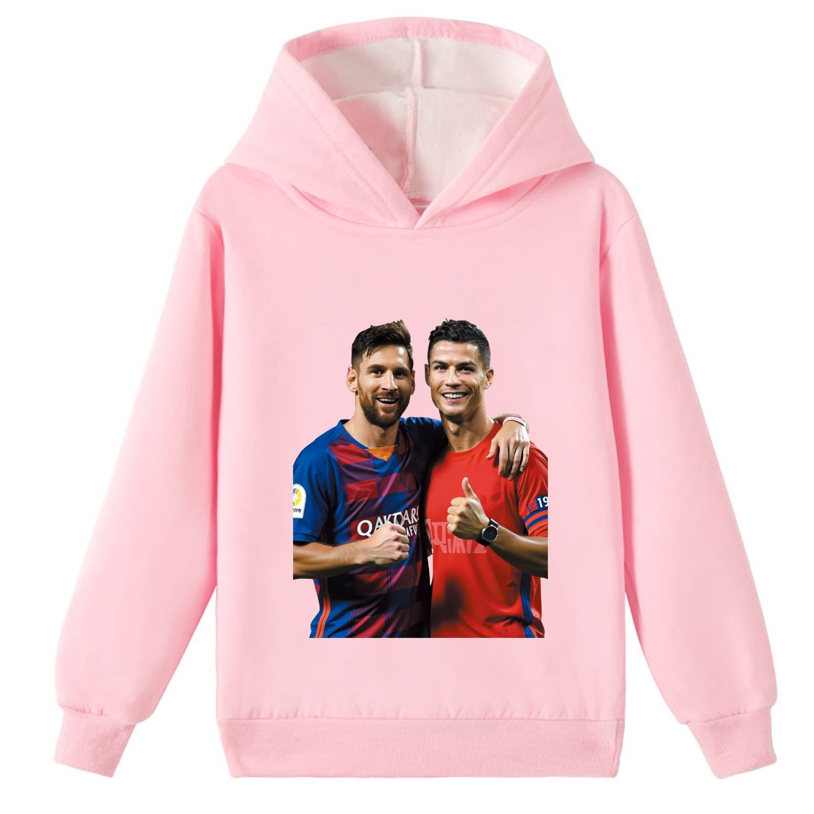 Loose Style Hoodie Cristiano Ronaldo Fleece Brushed works for Winter ...