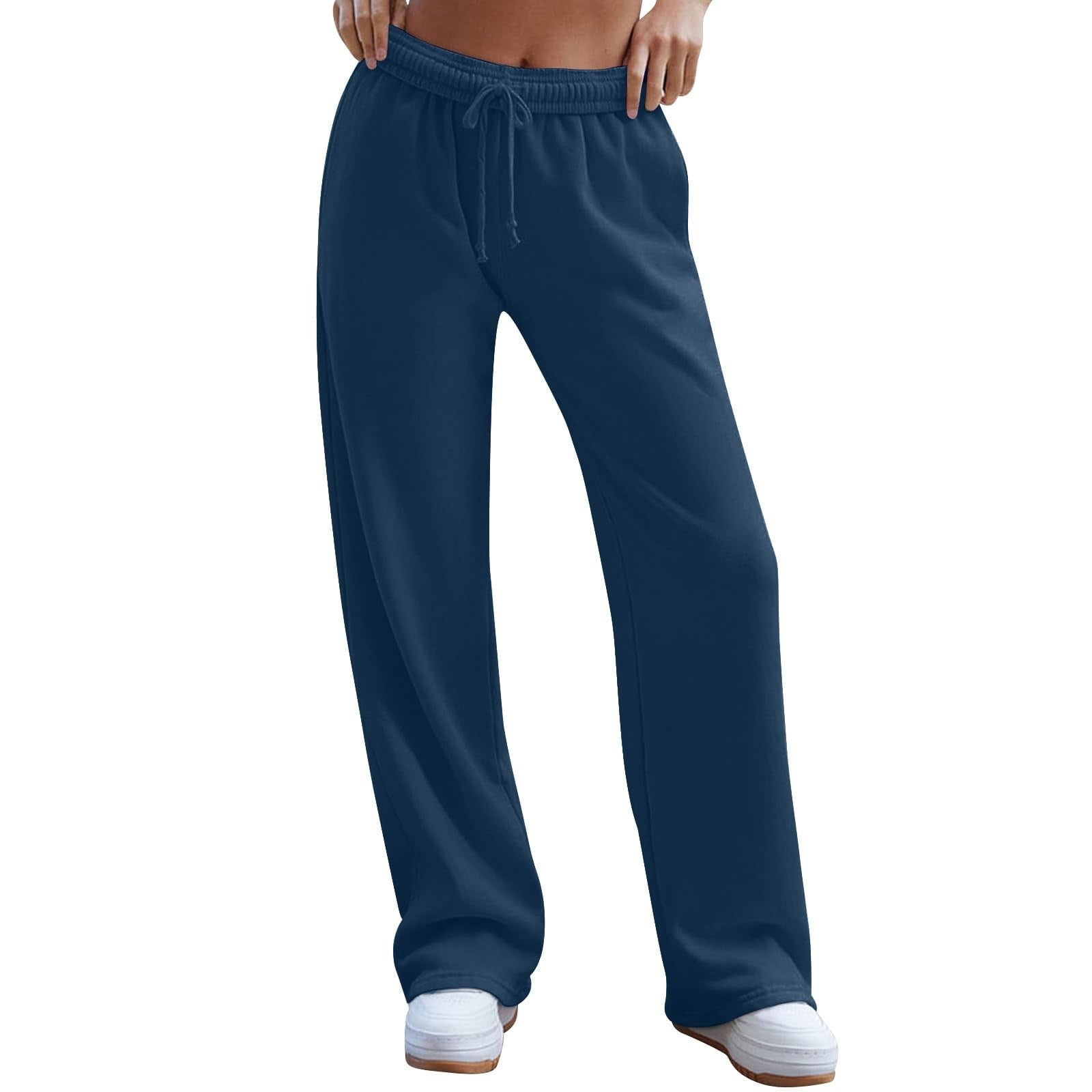 Loose Sweatpants for Women, Audhol Women's Wide Leg inside Drawstring ...