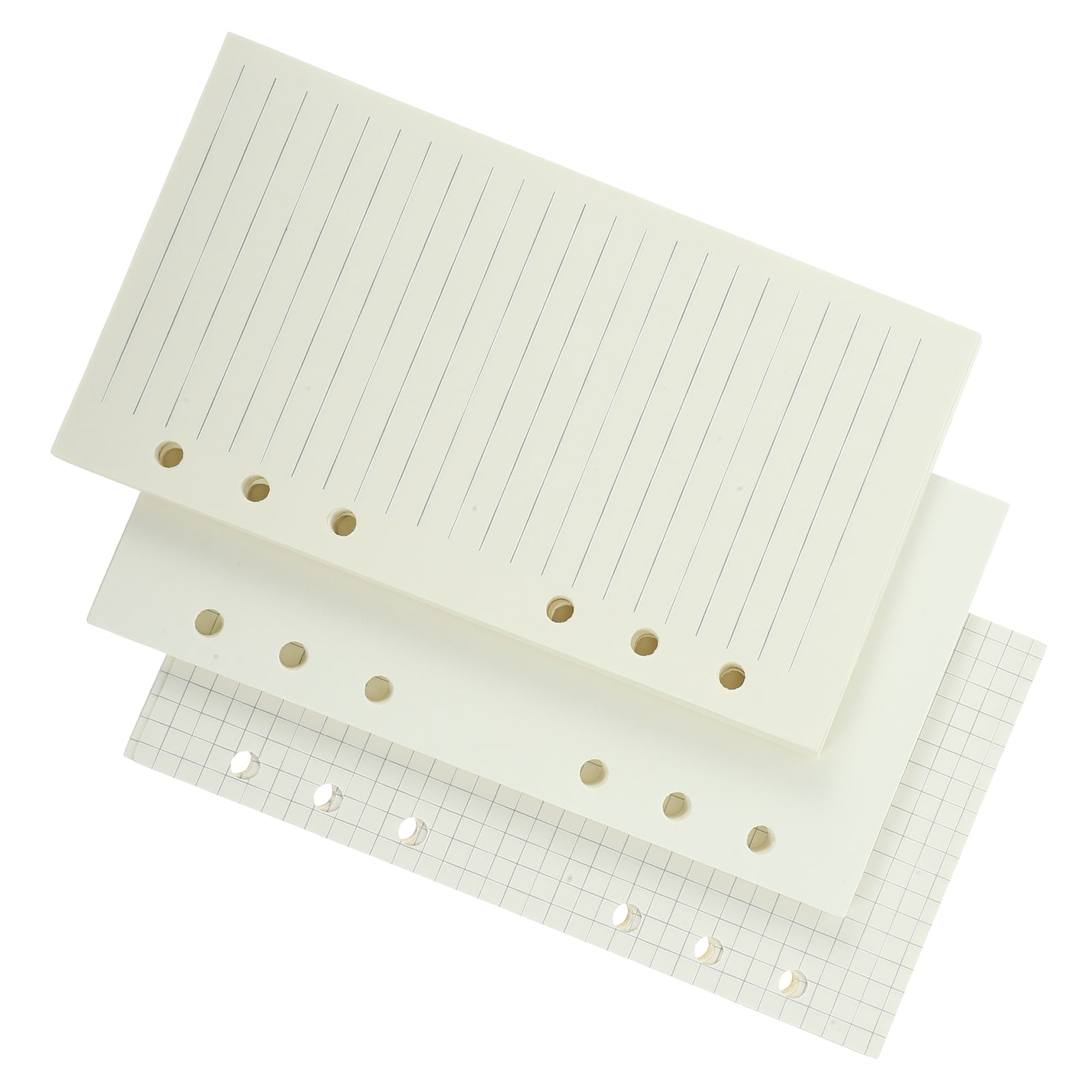 Loose-leaf Notebook Refill 3 Books Punch Hole Horizontal Grid ...