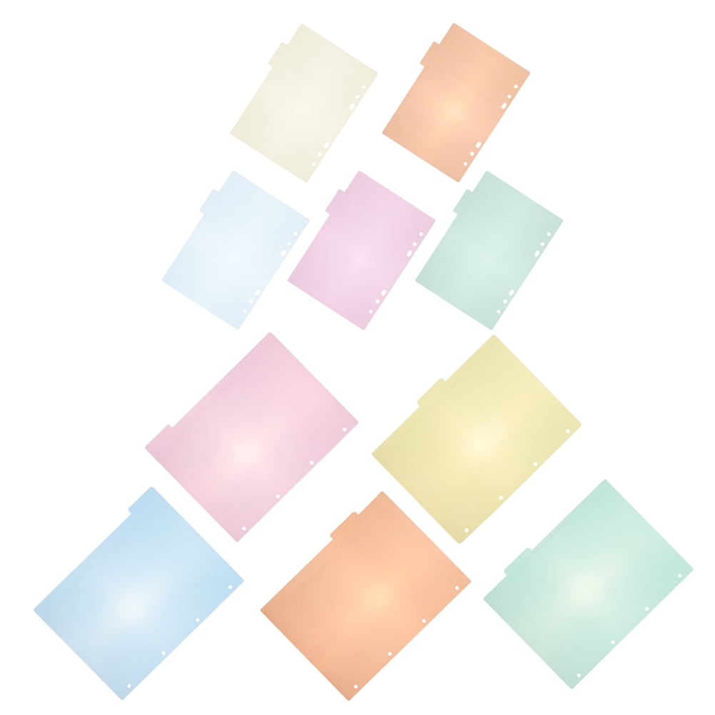 FRCOLOR Pastel Binder Dividers with Pockets for Notebook A5 and A4 Size ...