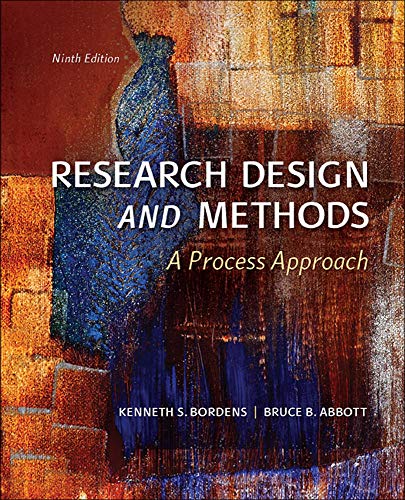 Pre-Owned Looseleaf for Research Design and Methods Bordens, Kenneth ...