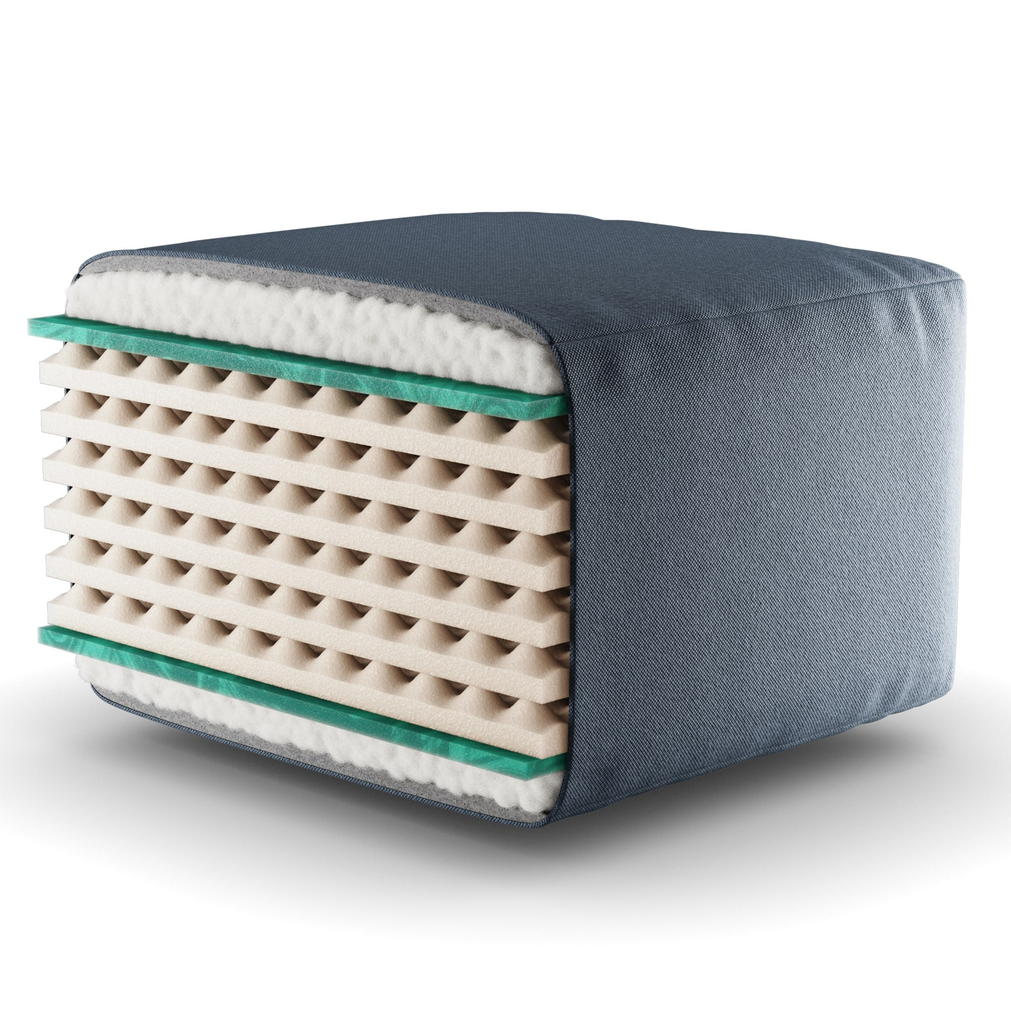 Loosh Home 10" Gel Memory Foam Queen Size Futon Mattress Forest Green ...