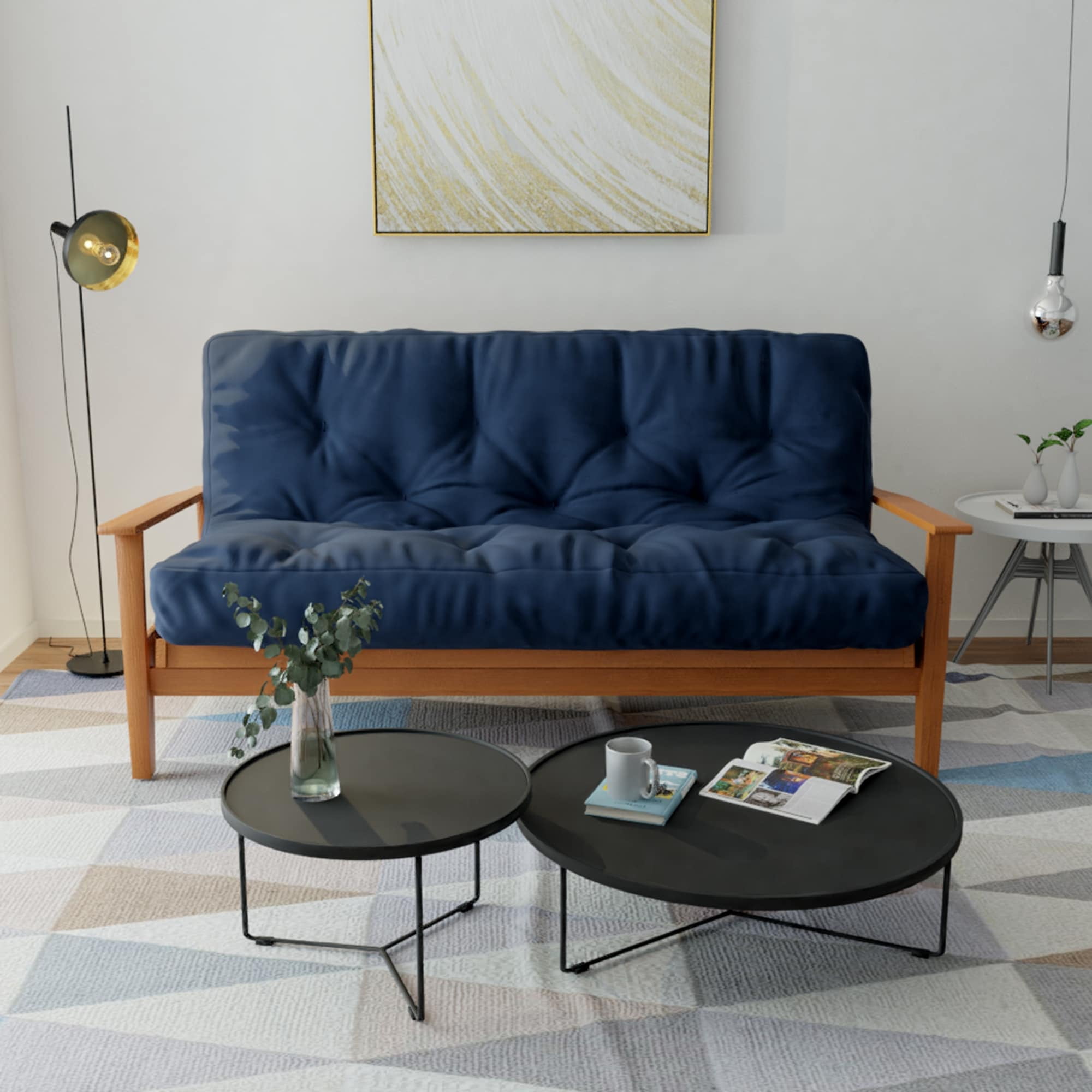 Loosh Home 8" Canvas Futon Mattress Navy Queen - Walmart.com