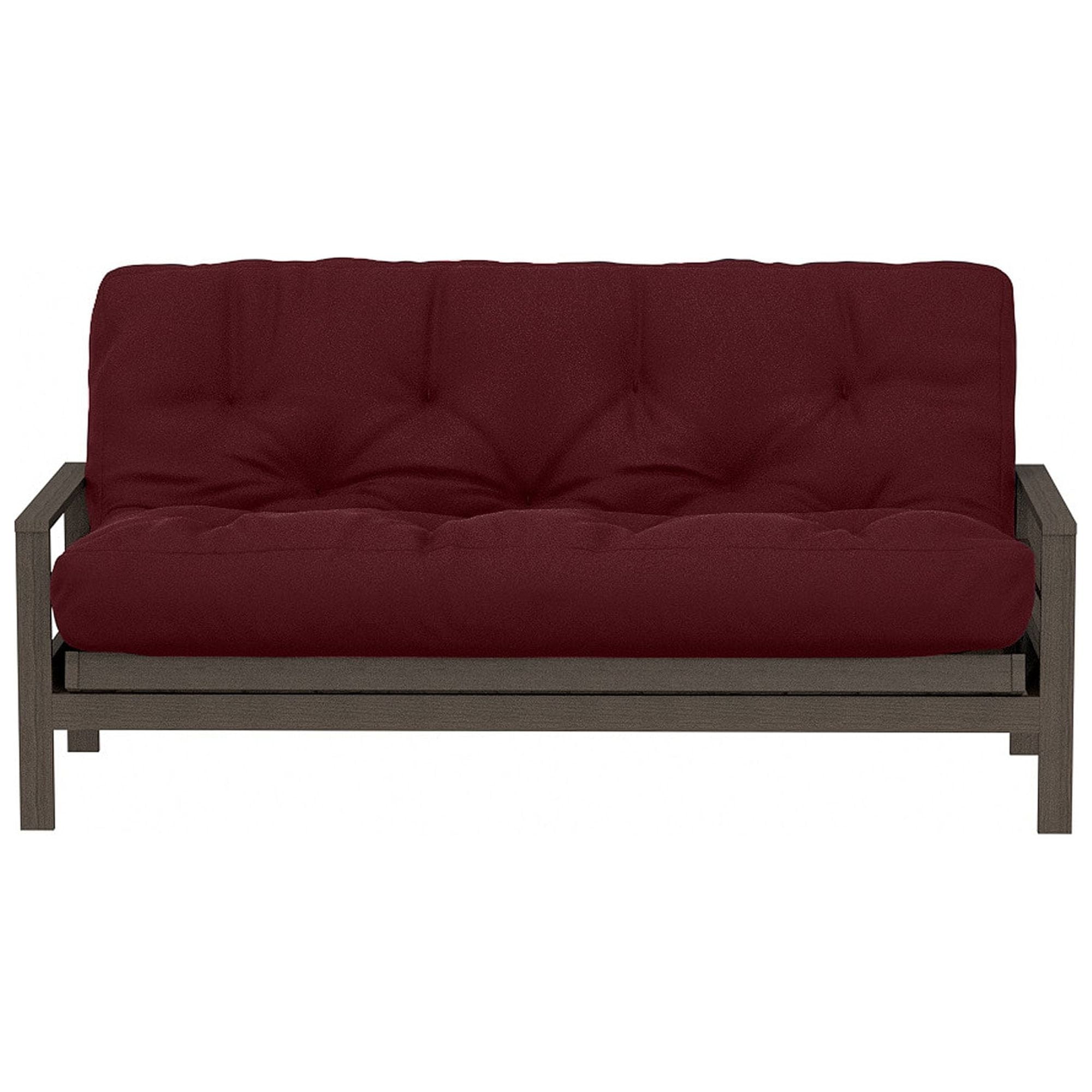 Loosh Home 8" Gel Memory Foam Full Size Futon Mattress Burgundy ...