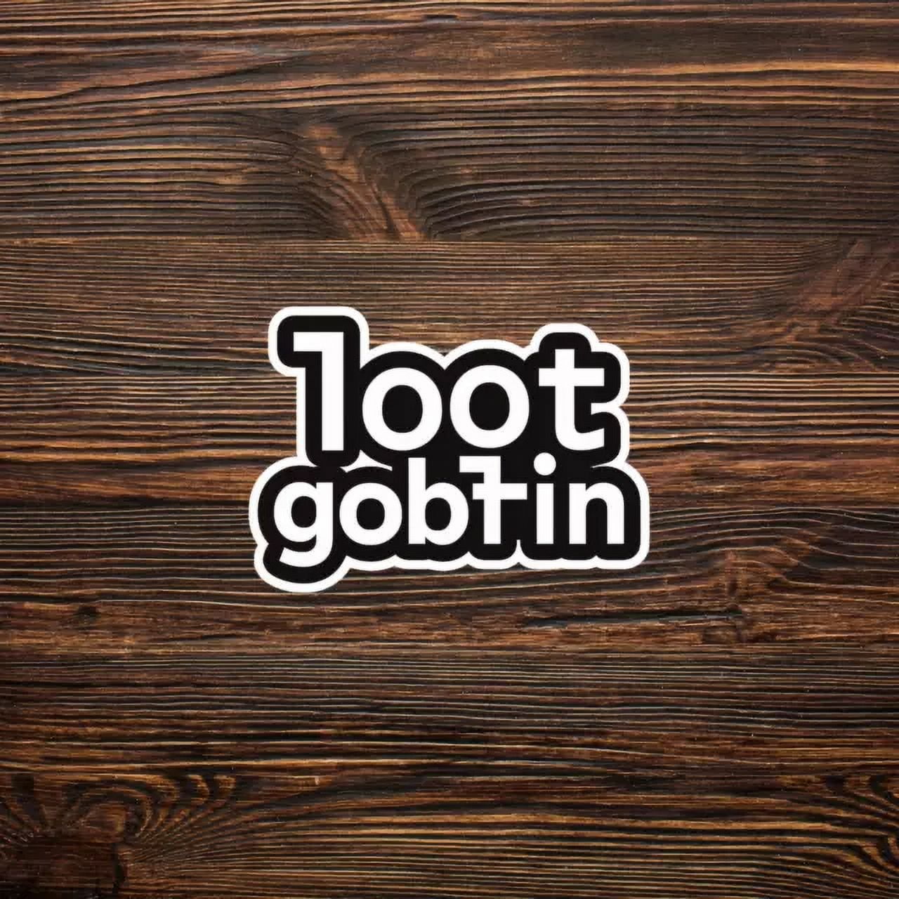 Loot Goblin Video Game Vinyl Sticker - Gamer Decal For Laptops ...