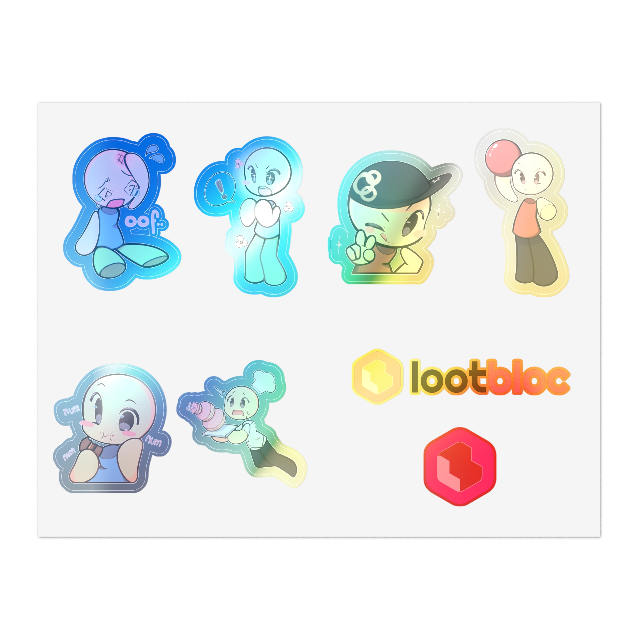 Lootbloc Cute Emoticon Vinyl Sticker Pack Sheet (1pc) - Walmart.com