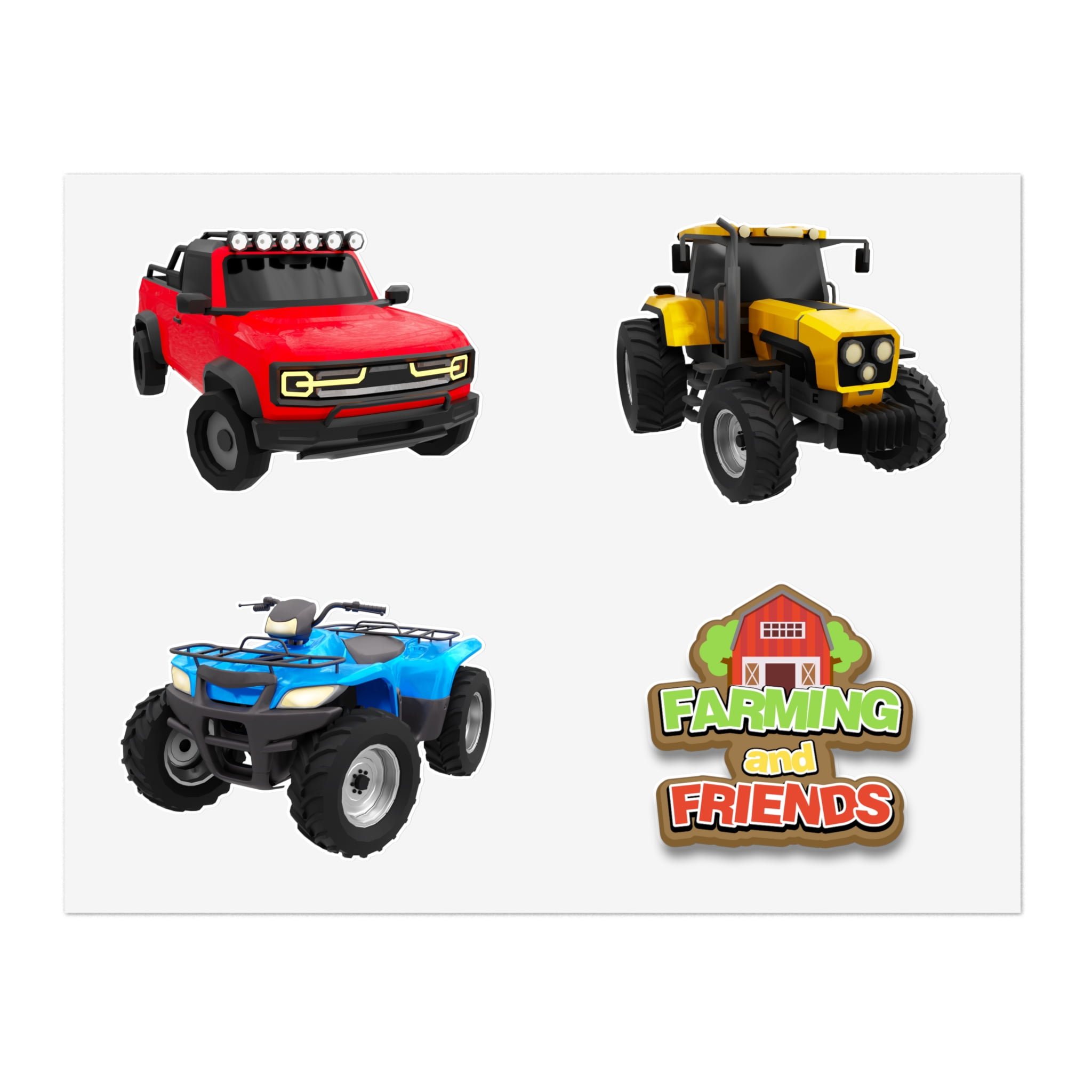 Lootbloc Farming and Friends - Vehicle Sticker Pack Sheet (1pc ...