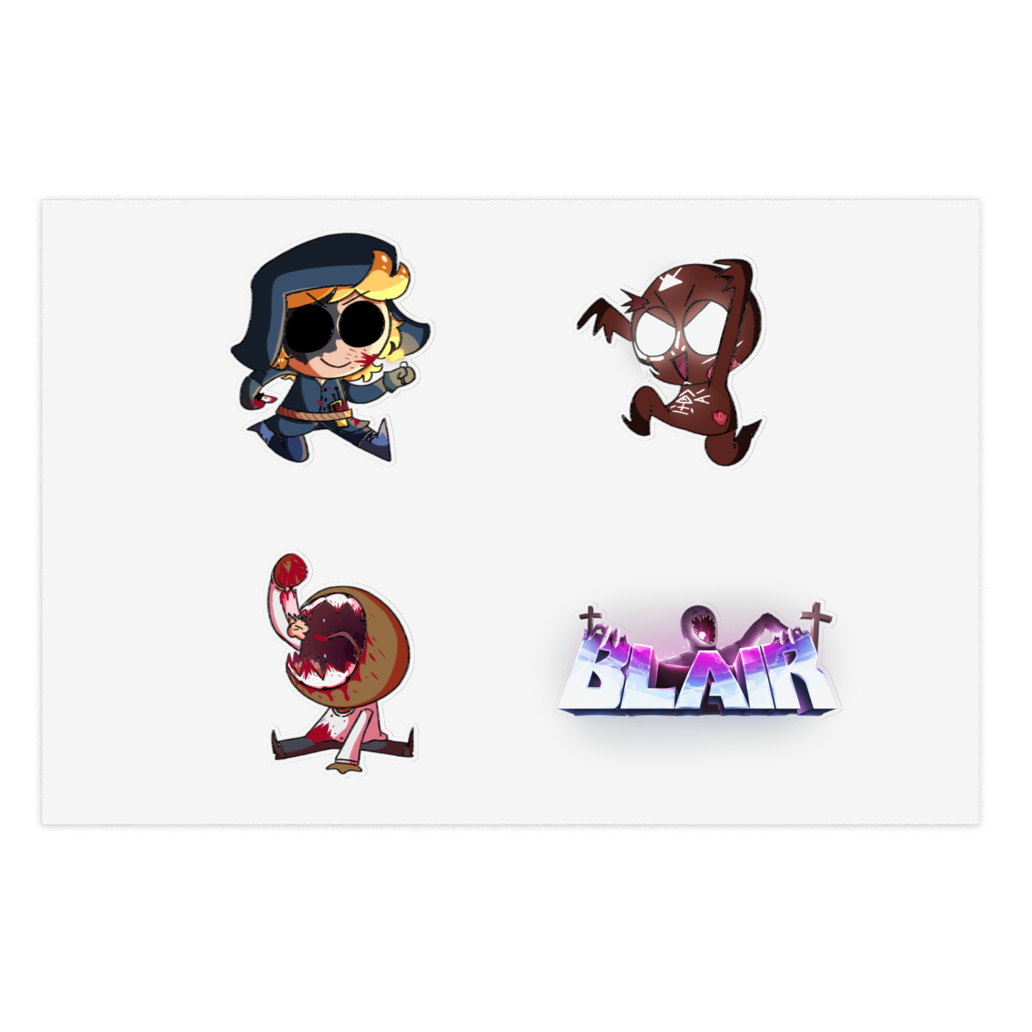 Lootbloc Water Resistant Blair - Vinyl Sticker Pack Sheet (1pc ...