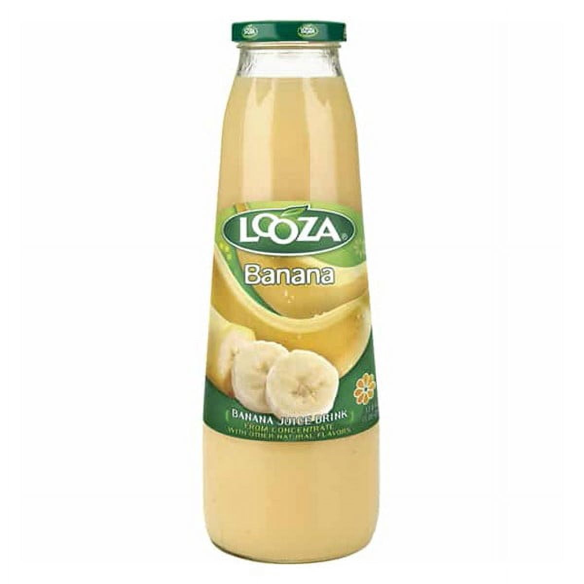 Looza Banana Juice Drink 33.8 oz Glass Bottles - Pack of 6 - Walmart.com