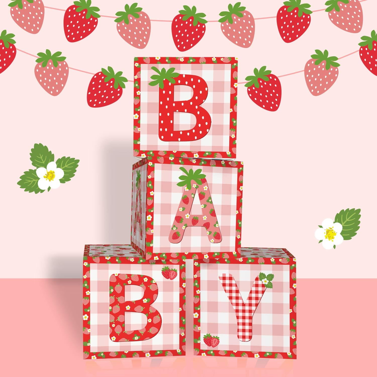 Lopeastar Strawberry Baby Shower MMF7 Decorations Baby Boxes Banner Set ...