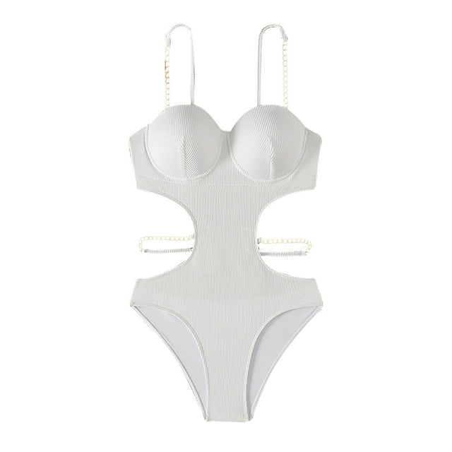 Lopeceal Bikini Swimsuit for Women, Suspender Push Up Cutout Bodycon ...