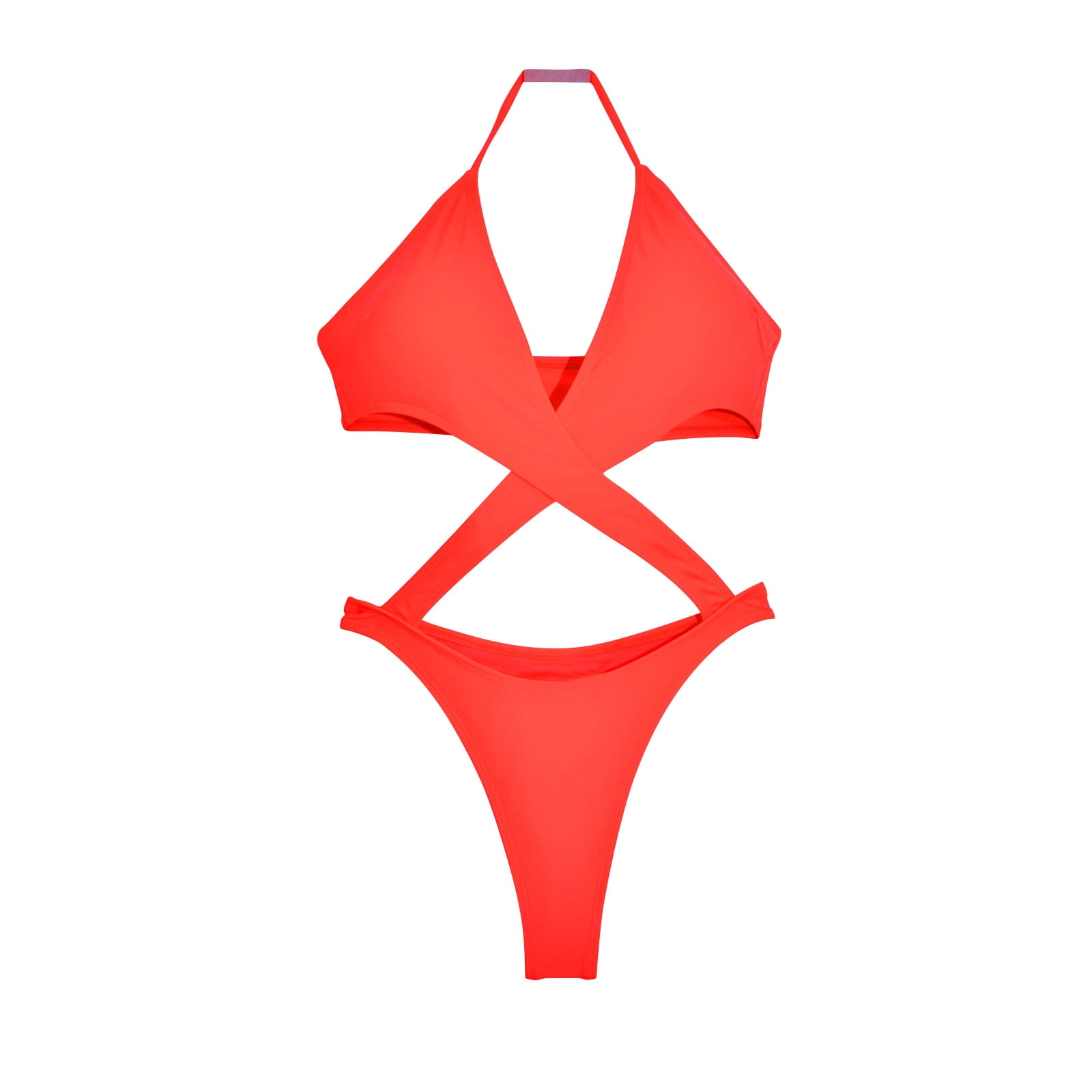 Lopeceal Women's Sexy Criss Cross High Waisted Cut Out One Piece ...