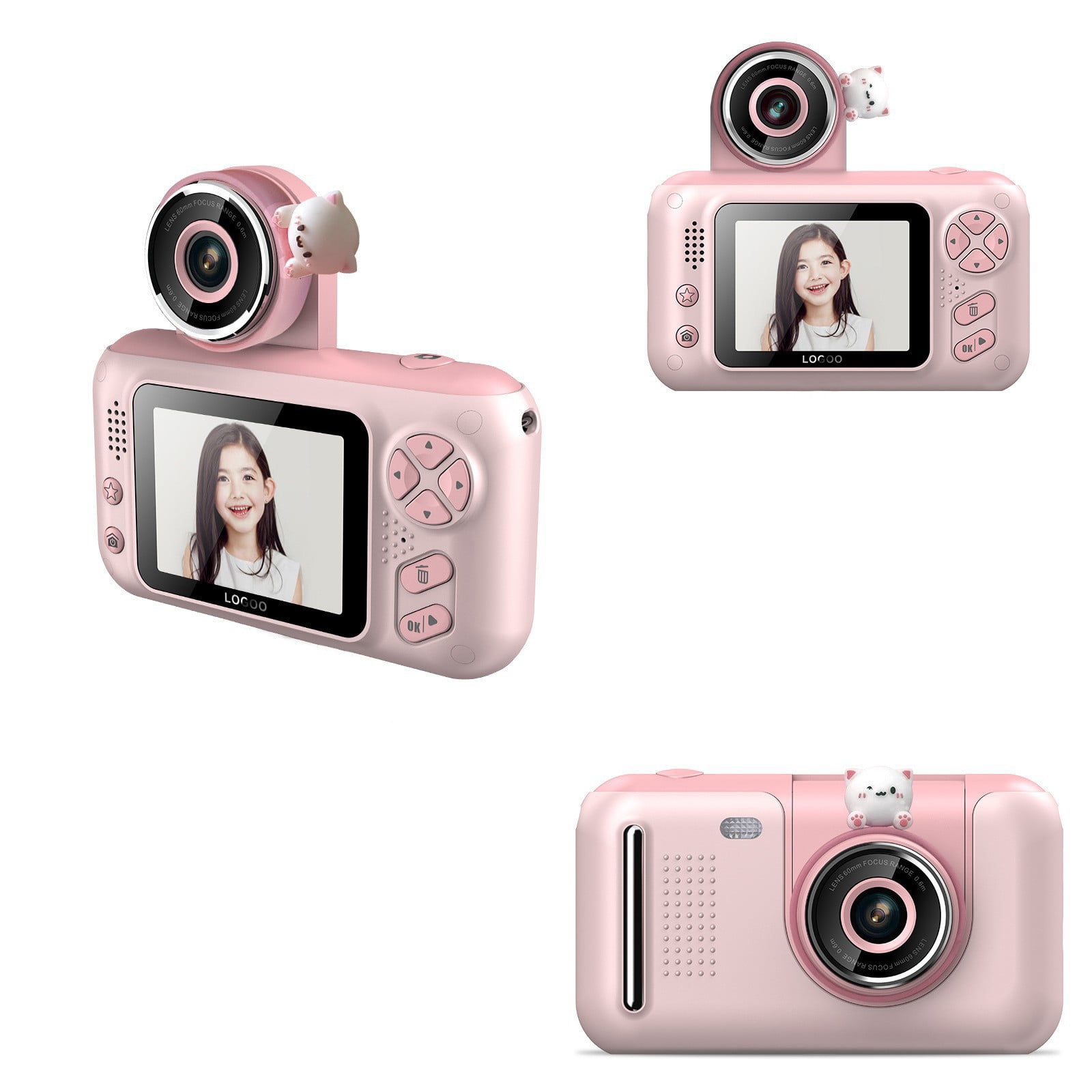 Lopecy-Sta PINK Kids Digital Camera Children's Digital Camera 3-10 ...