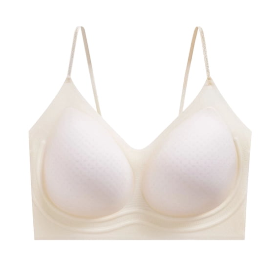 Lopecy-Sta Women’s Breathable Honeycomb Pad Thin Strap Seamless Bra ...