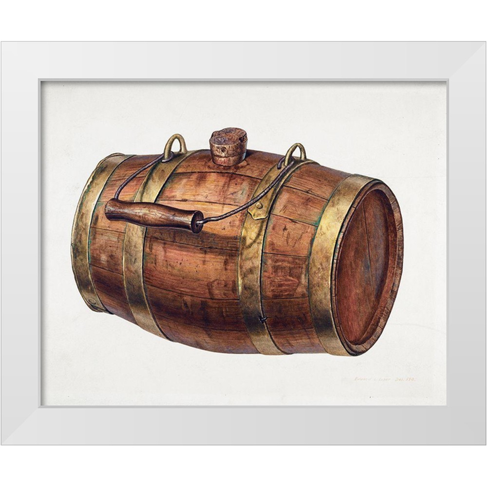 Loper, Edward L. 24x20 White Modern Wood Framed Museum Art Print Titled ...