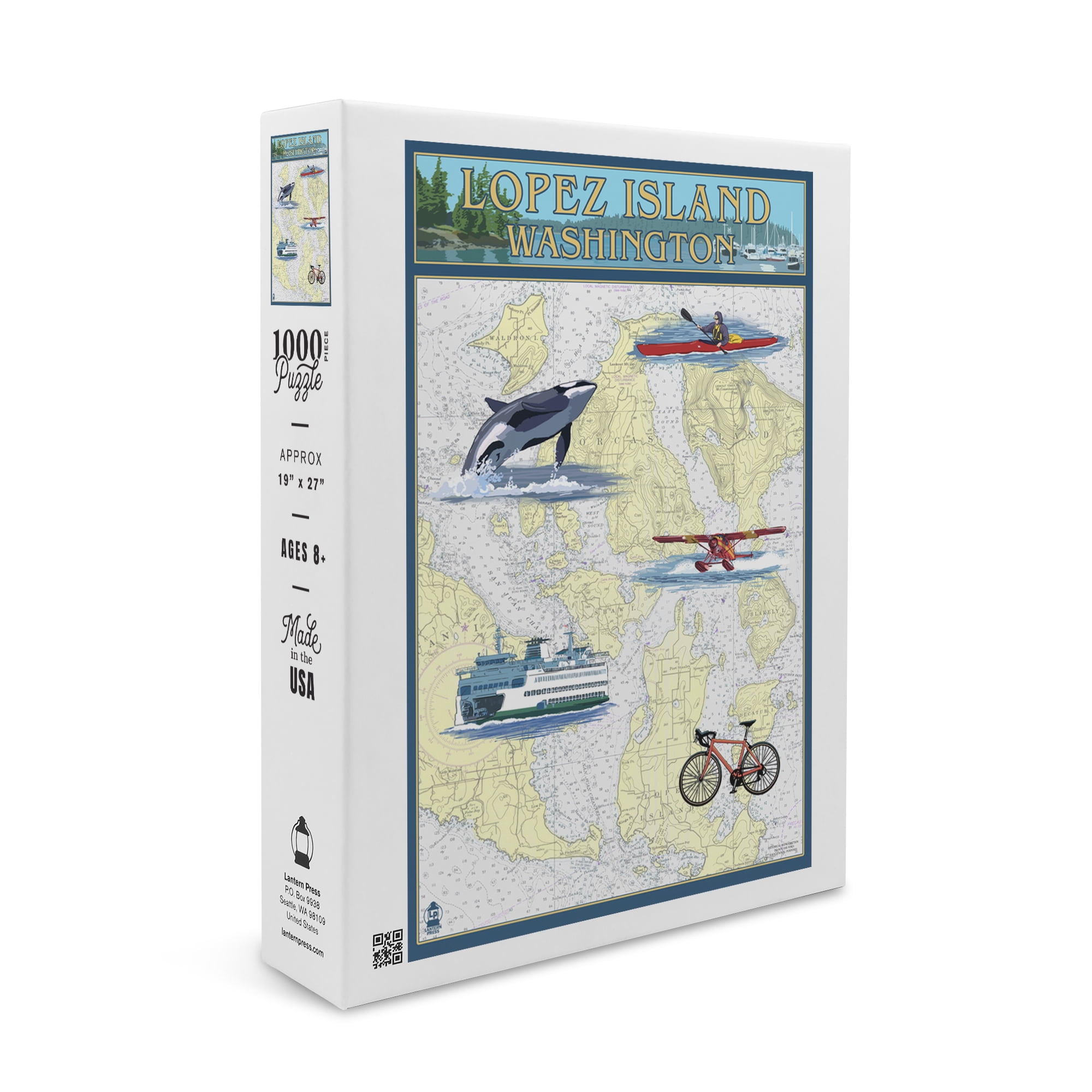 Lopez Island, Washington, Nautical Chart (1000 Piece Puzzle, Size 19x27 ...