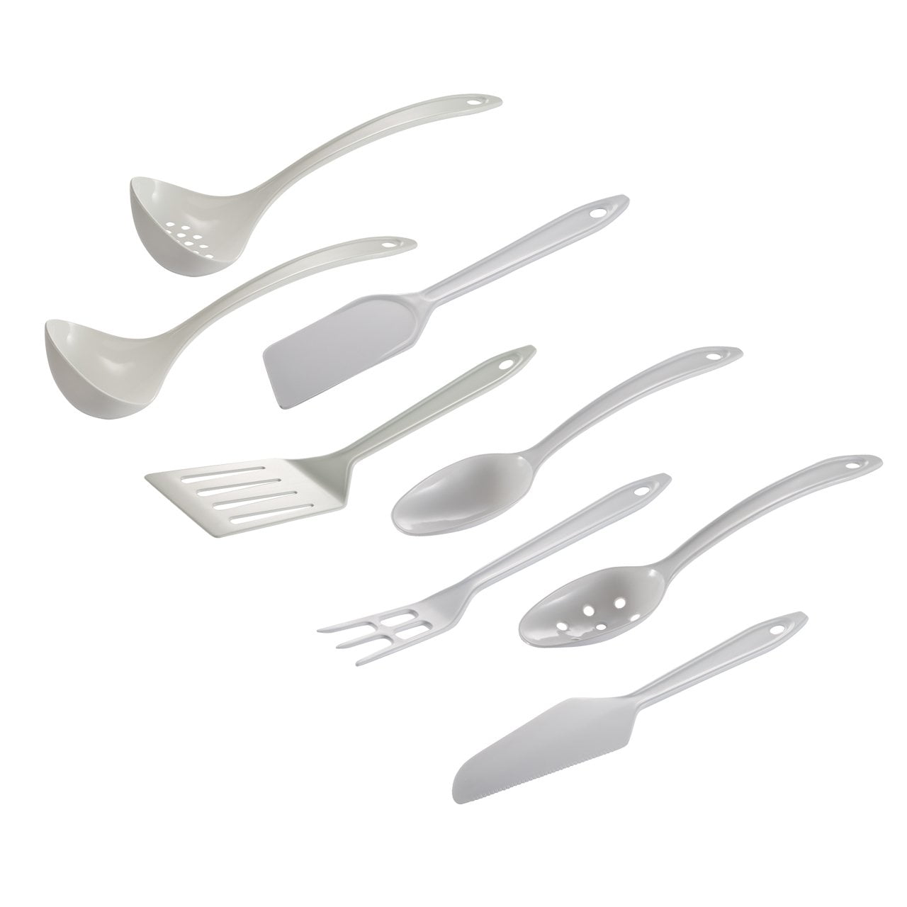 Lopol Plastic Utensils Set, 11", White - Walmart.com