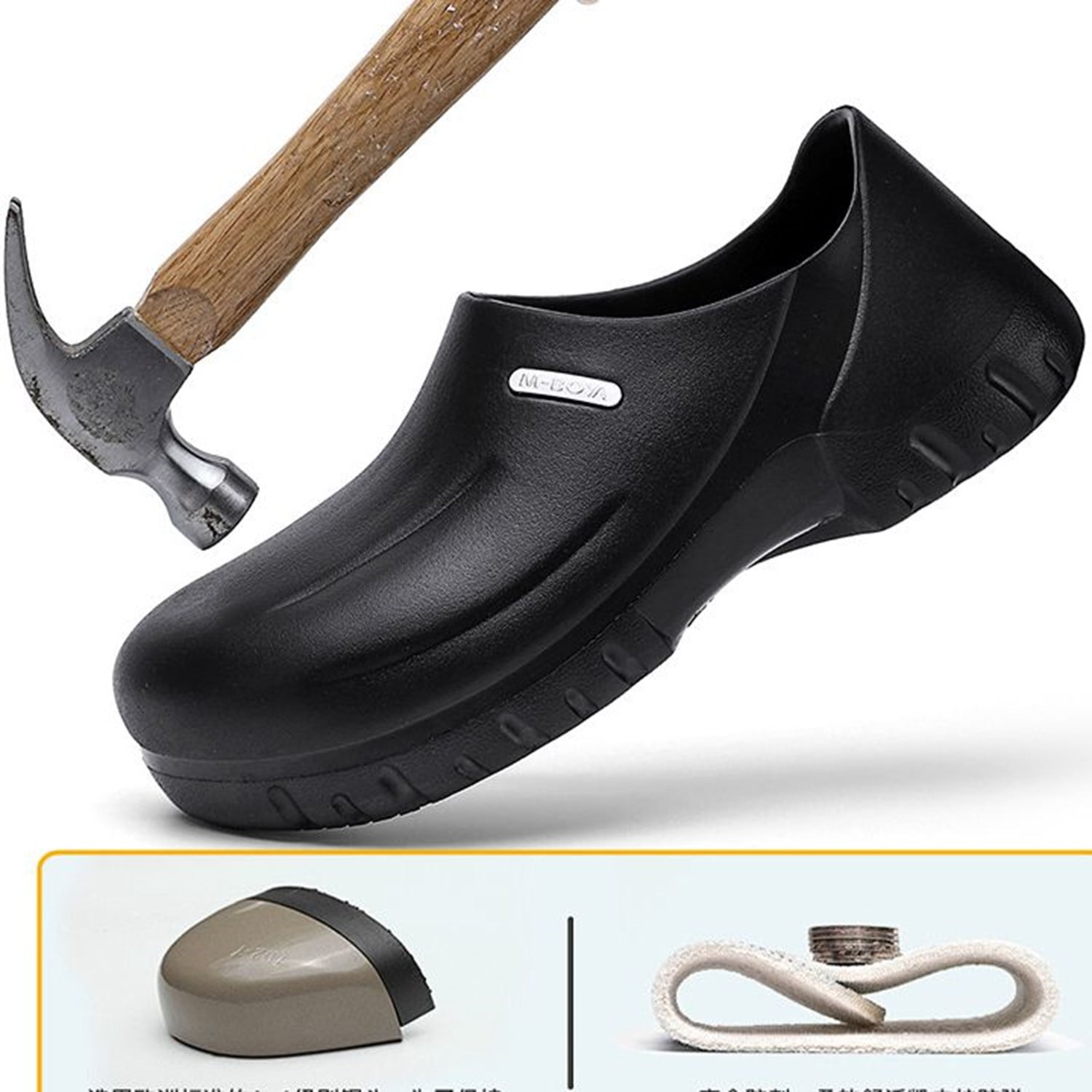 Lopsie Composite Steel Toe Shoes for Men Comfortable Slip Resistant ...