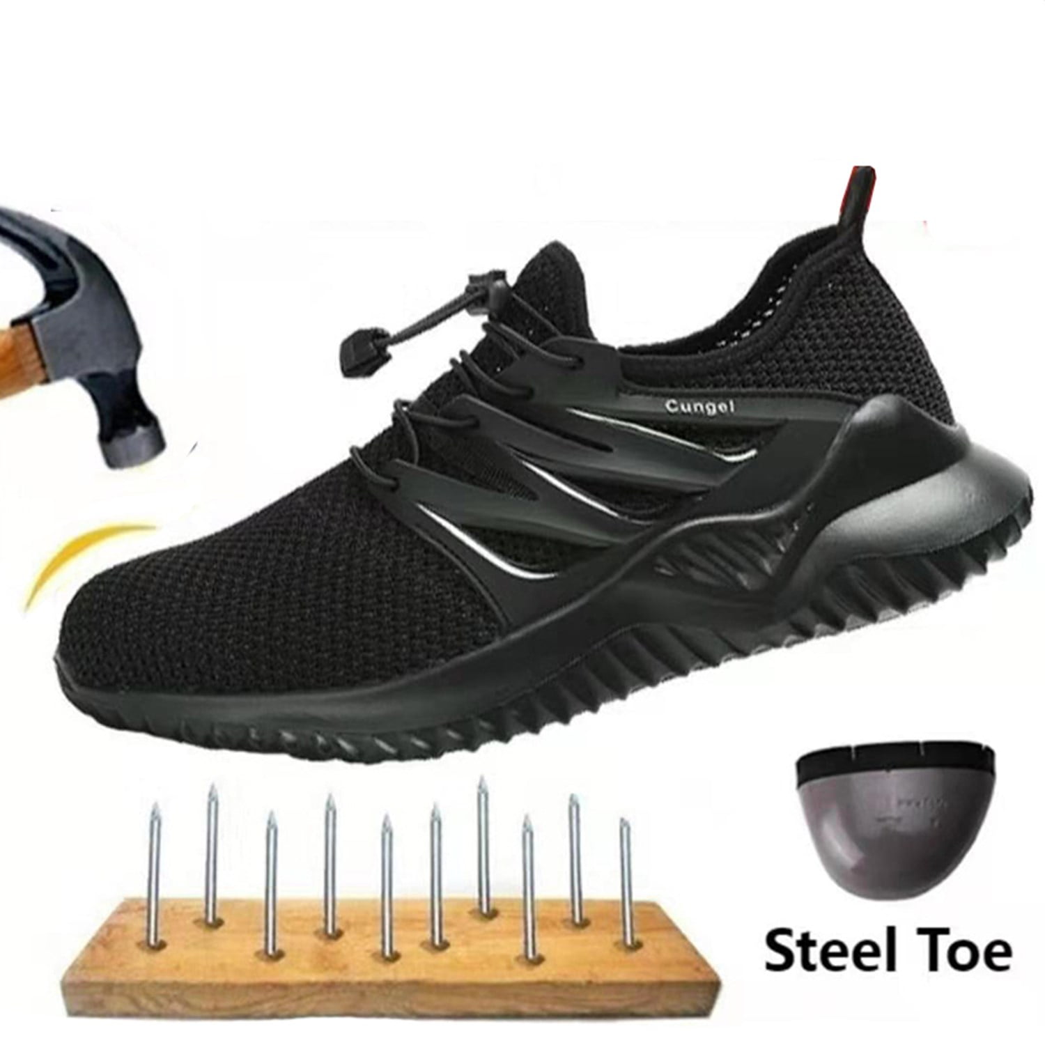 Lopsie Composite Steel Toe Sneakers for Men Comfortable Safety Shoe Men ...