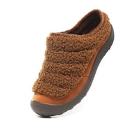 HOMEHOT Boys Slippers Comfy Memory Foam House Shoes Slip on Moccasin ...