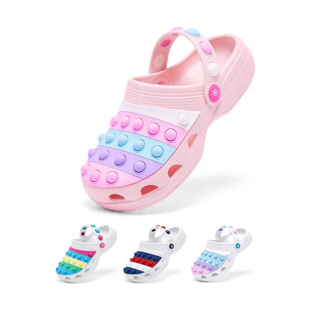 Lopsie Toddler Outdoor Little Big Kids Clogs Fidget Pad Style Slipper ...