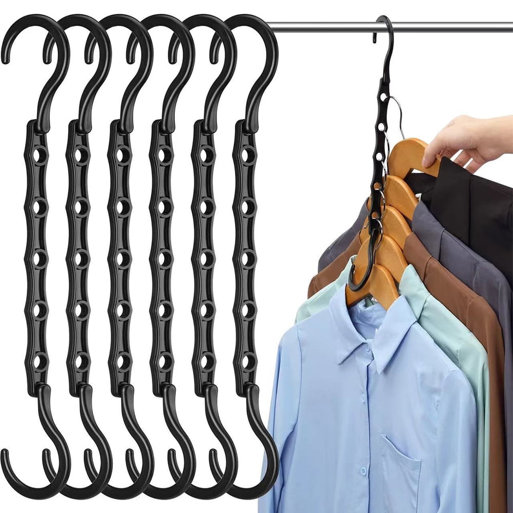 Lopsie Plastic Space Saving Hangers, Hanger Organizer, and Storage ...