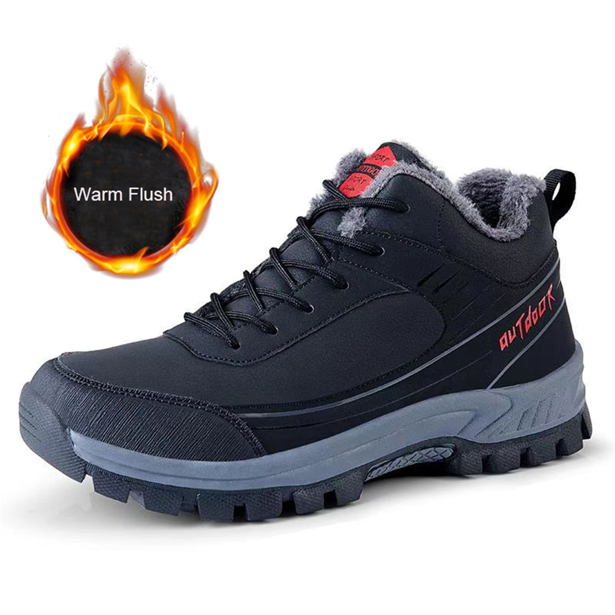 Lopsie WARMTUNE Men Hiking Boot Warm Ankle Booties Outdoor Lightweight ...