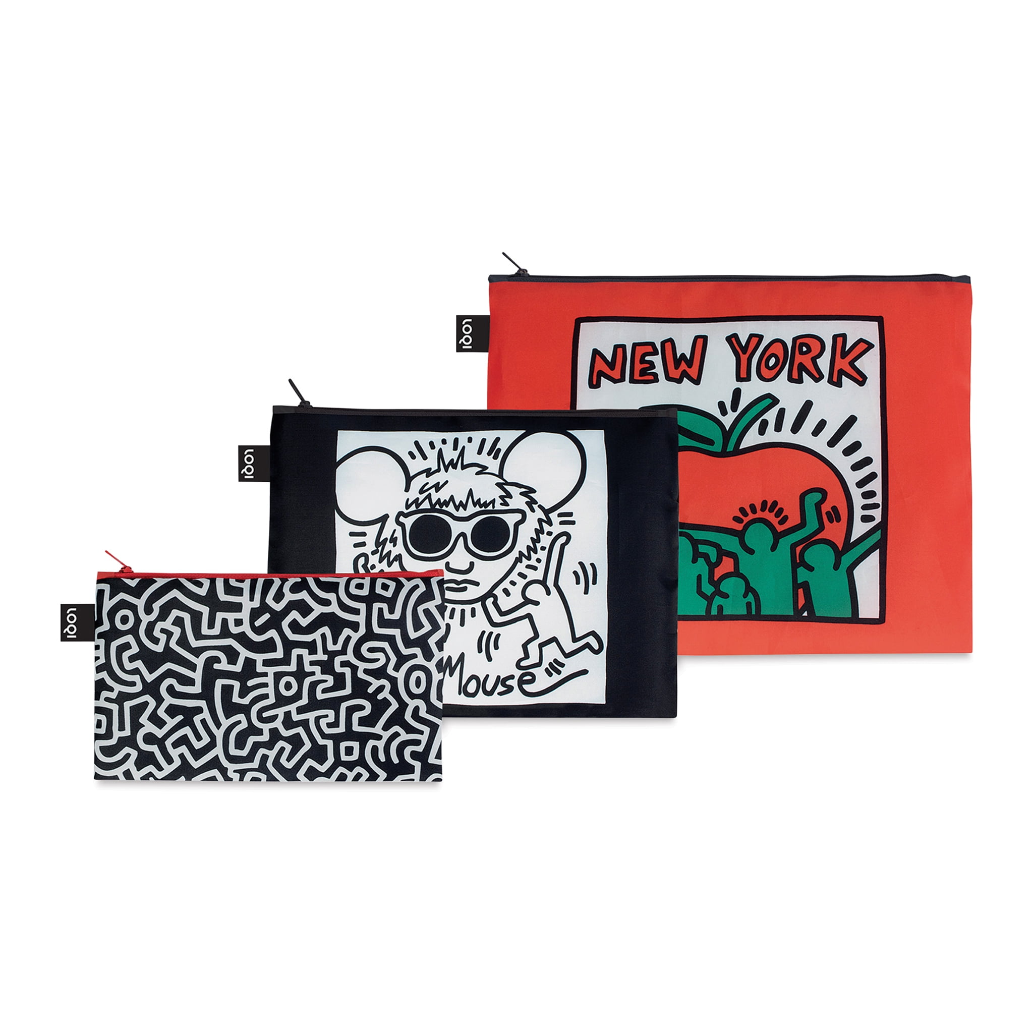 Loqi Zip Pocket Set - Keith Haring - Walmart.com