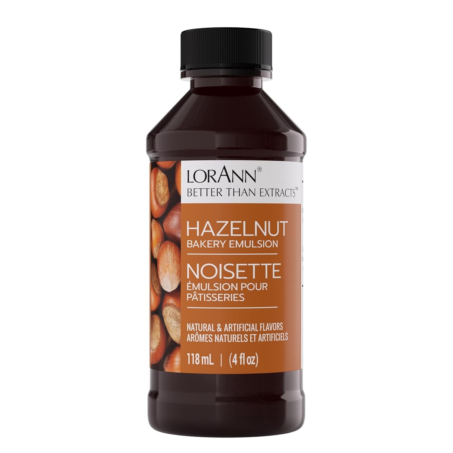 LorAnn Oils, Hazelnut Flavoring For Baking, 4 oz, Bakery Emulsion ...