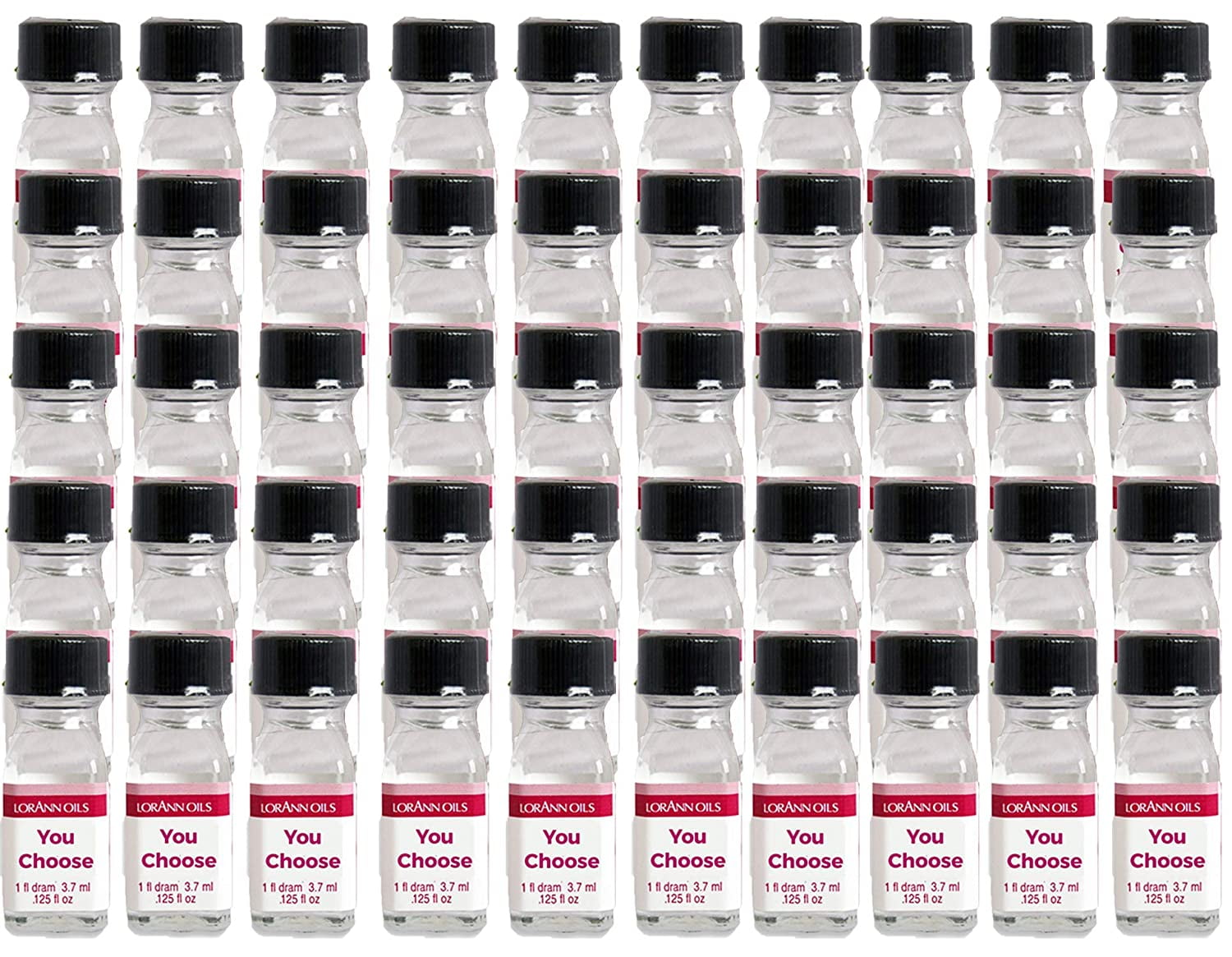 LorAnn SS 50 pack of 1 dram bottles (.125 fl oz - 3.7ml) YOU CHOOSE THE - Walmart.com