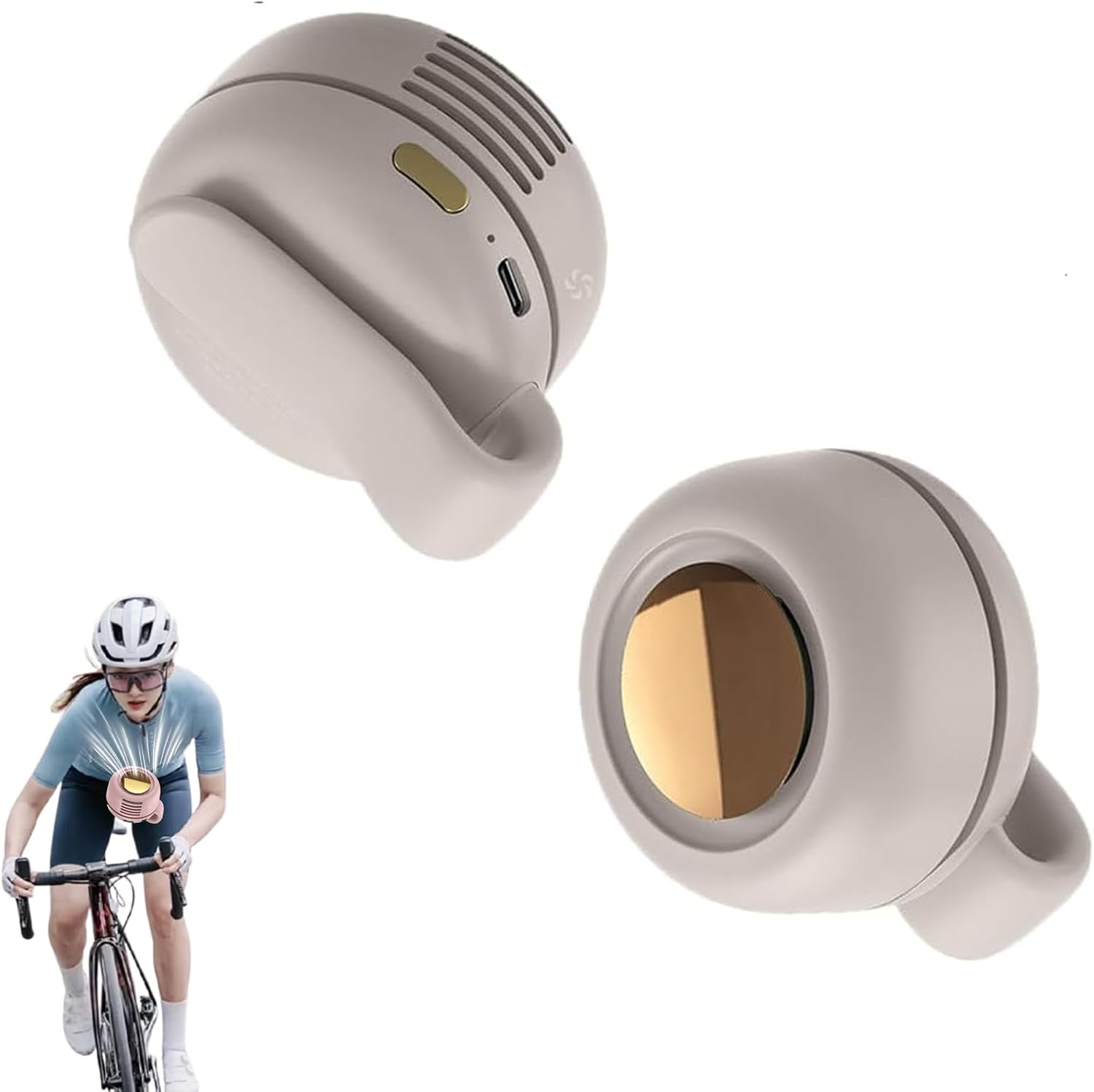 Loraindee Mini Fan Clip On,Portable Silent Mini Bladeless Electric Fan ...