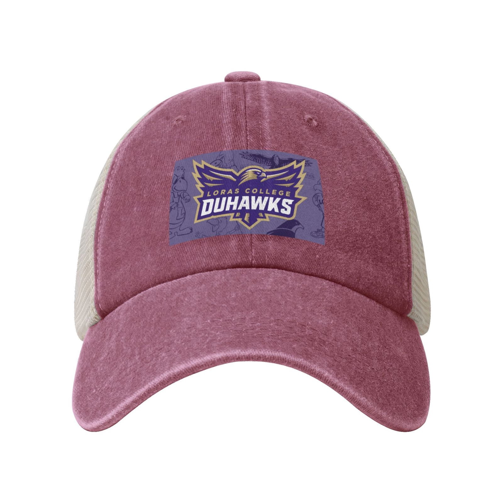 Loras College Hat Adjustable Athletic Vintage Washed Distressed Mesh ...